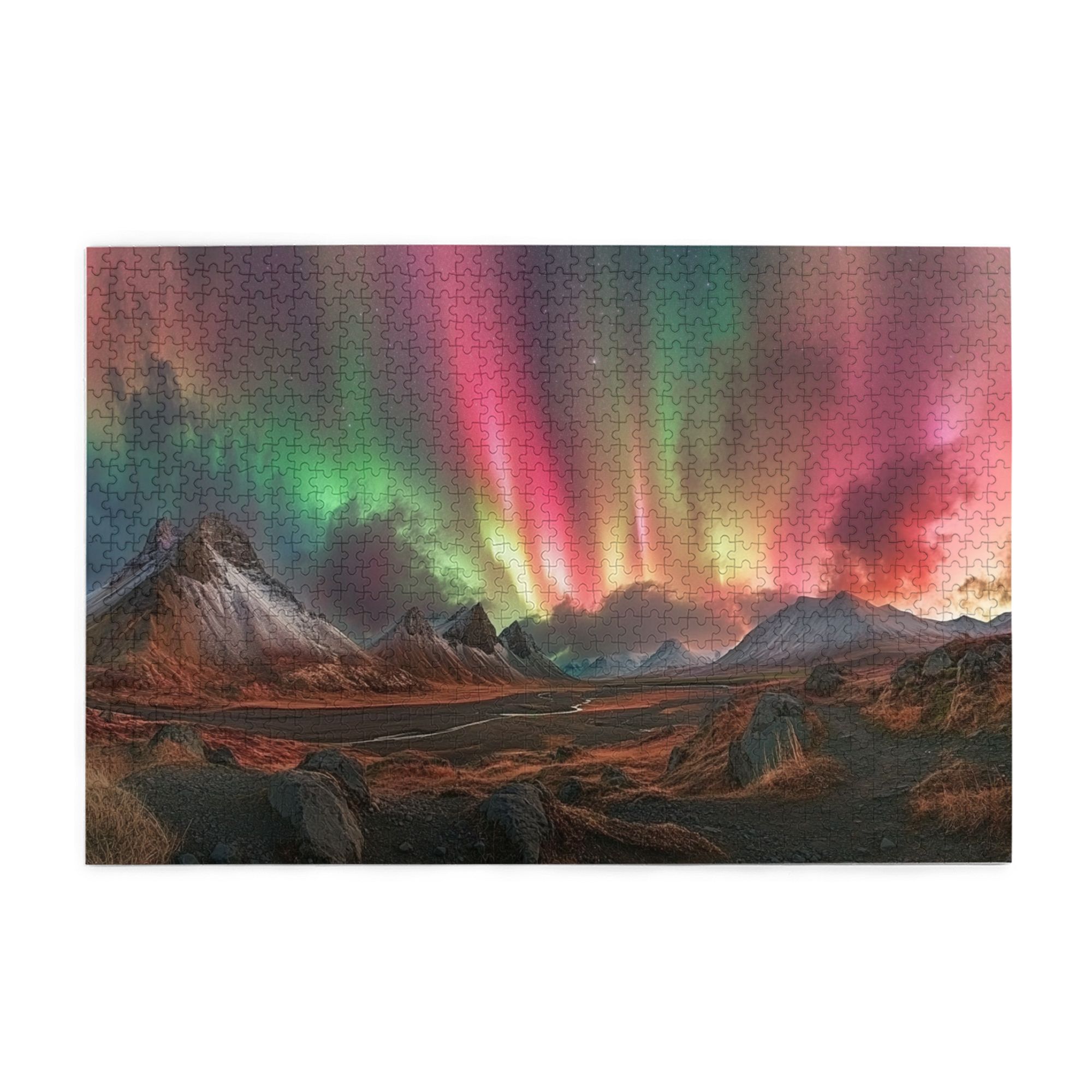 1000 PCS Gorgeous Polar Aurora 1000 Piece Adults Jigsaw Puzzles,Classic ...