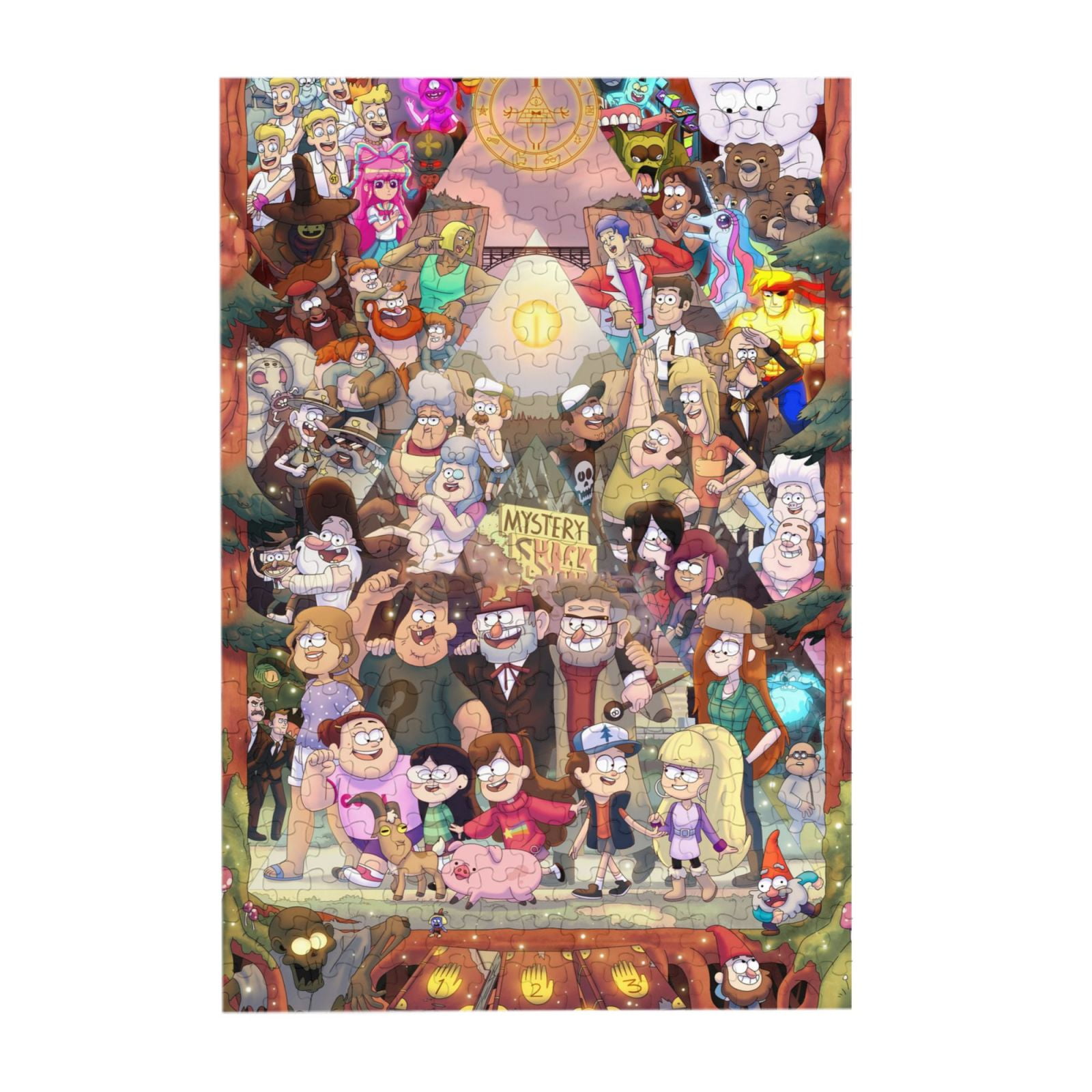 1000 PCS Gravity Fall Jigsaw Puzzles Cartoon Anime Picture Puzzle ...