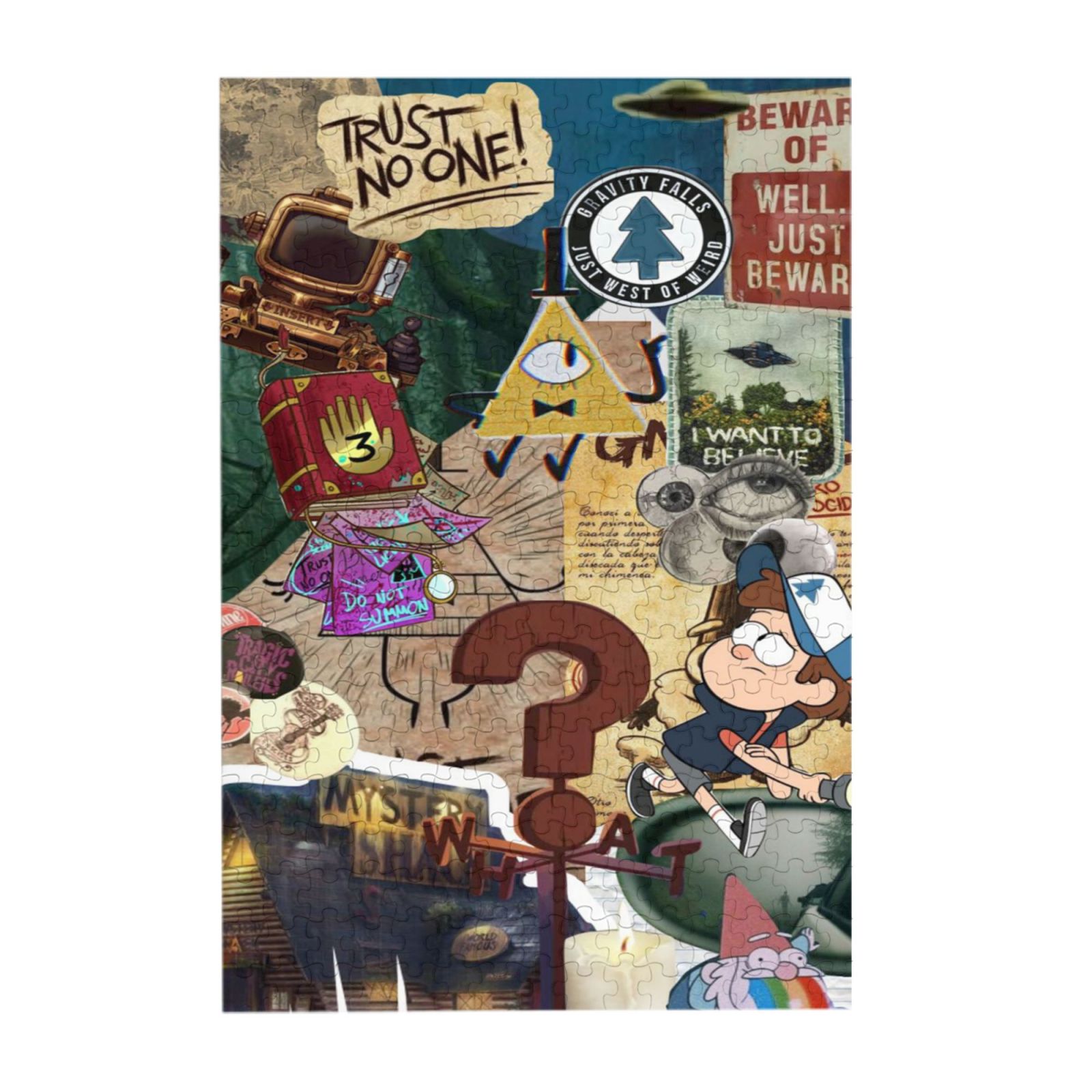 1000 PCS Gravity Fall Jigsaw Puzzles Cartoon Anime Picture Puzzle ...