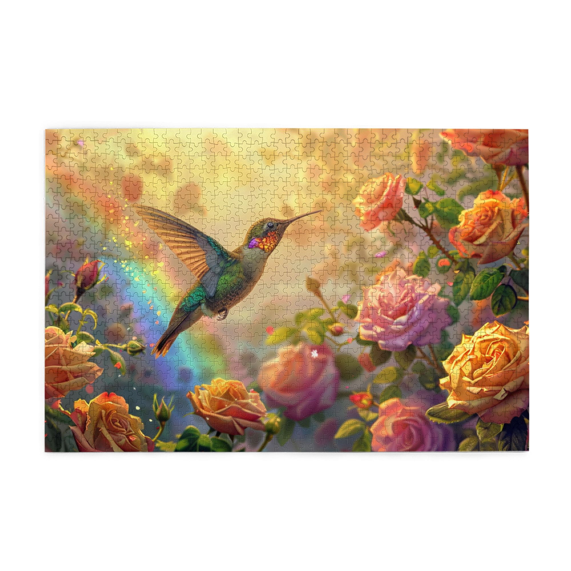 1000 PCS Hummingbirds And Flowers Wooden Puzzles For Adults 1000 Pieces ...