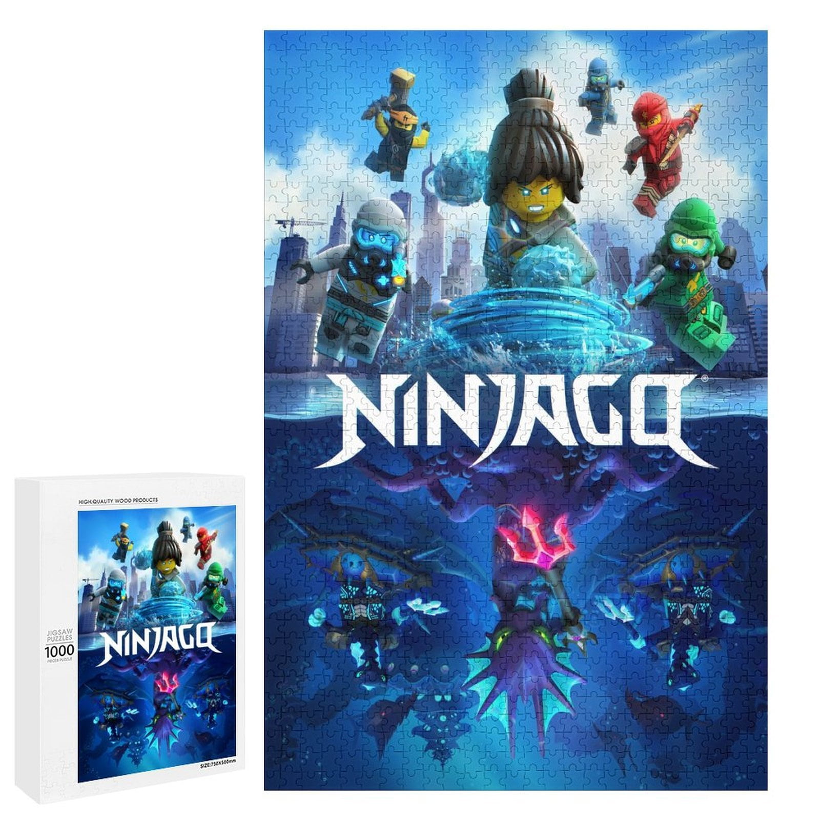 1000 PCS Jigsaw Puzzle - Ninjago Puzzle Enthusiasts - Walmart.com