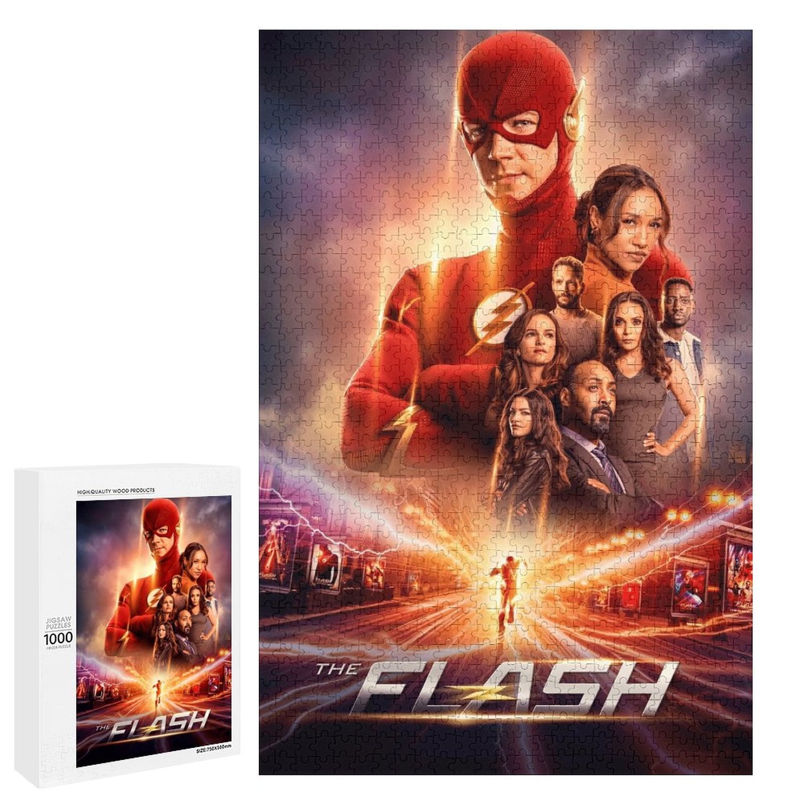 1000 PCS Jigsaw Puzzle - The Flash Puzzle Enthusiasts - Walmart.com