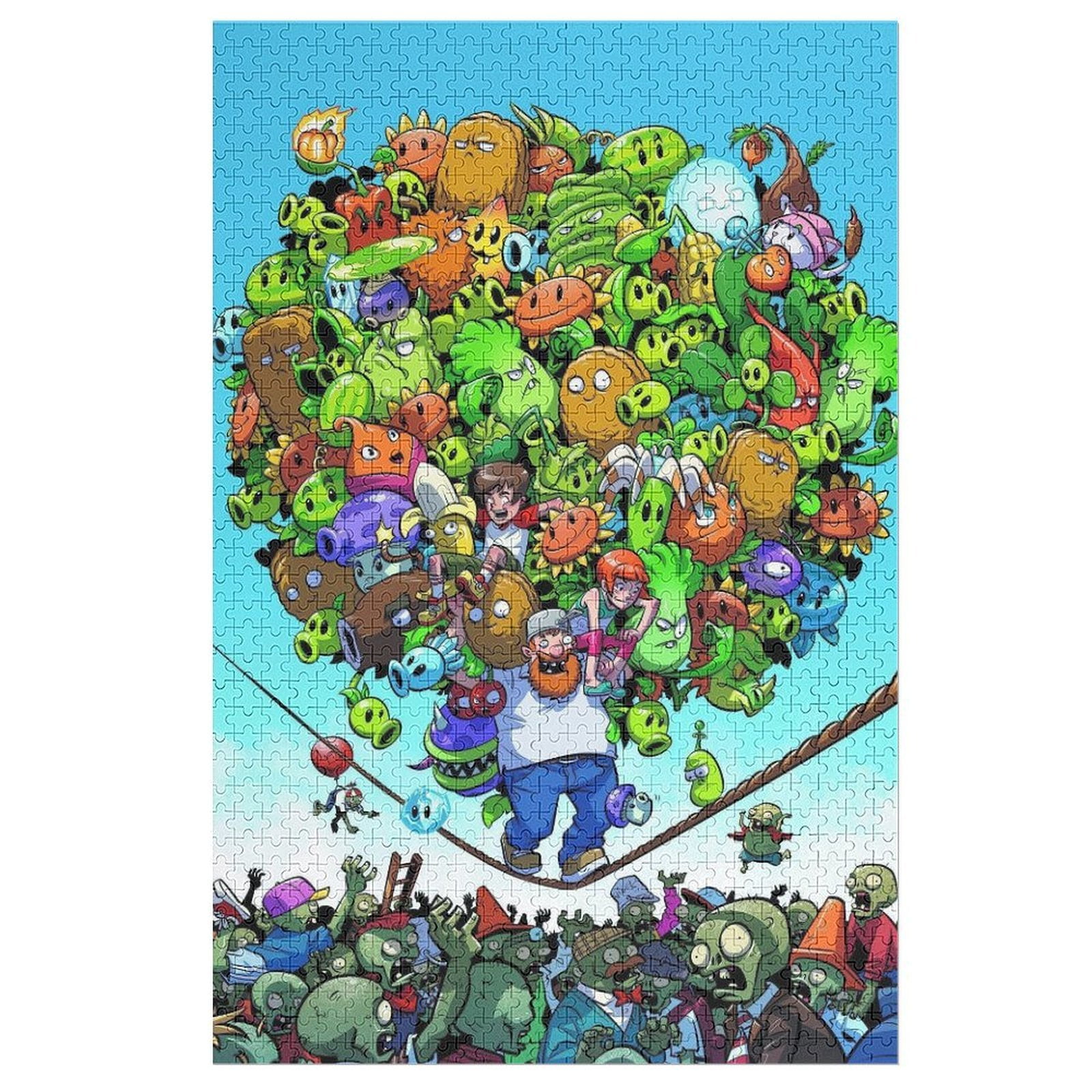1000 PCS Jigsaw Puzzle Plants Vs Zombies Wooden Puzzle Challenging Game ...