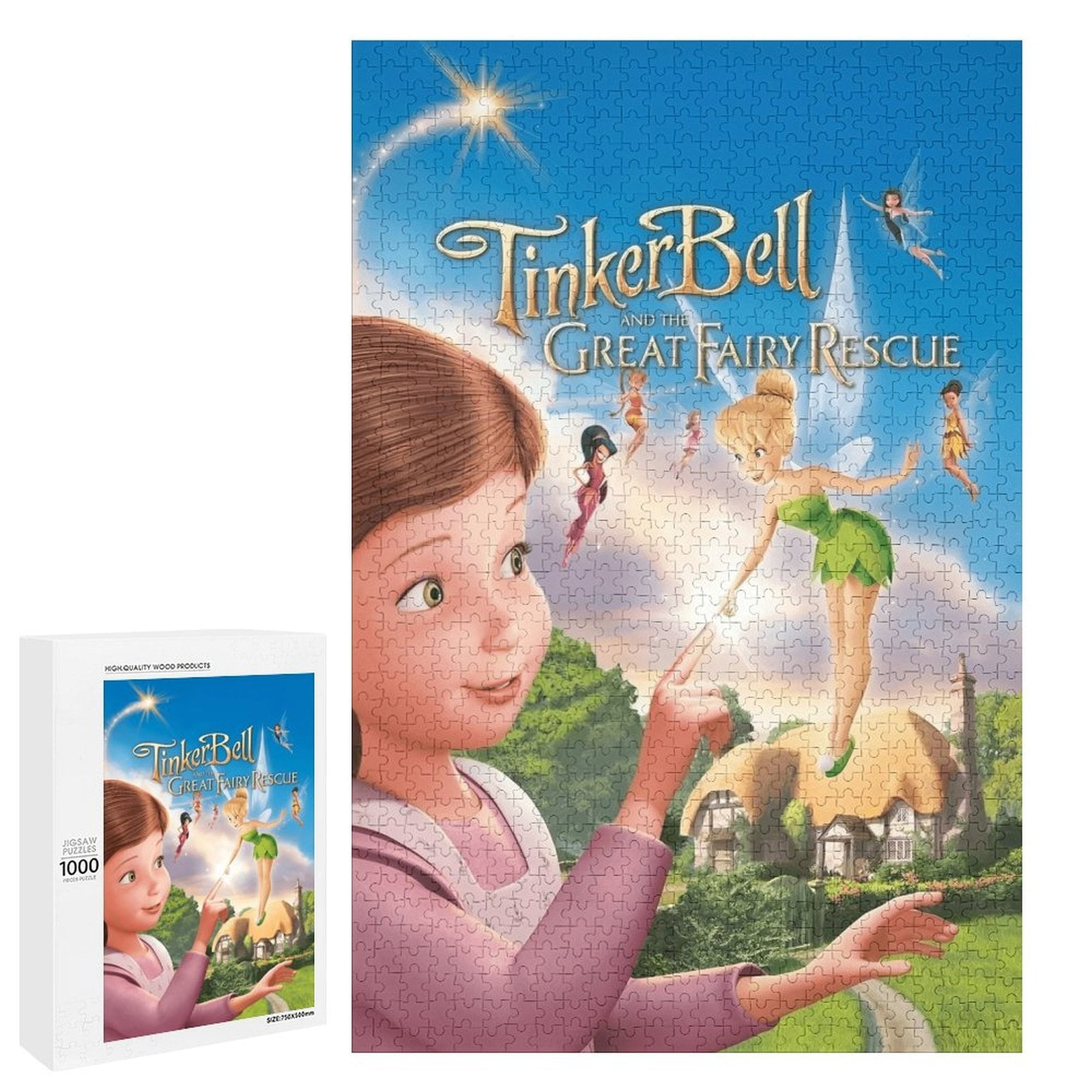1000 PCS Jigsaw Puzzle - Tinker Bell Puzzle Enthusiasts - Walmart ...