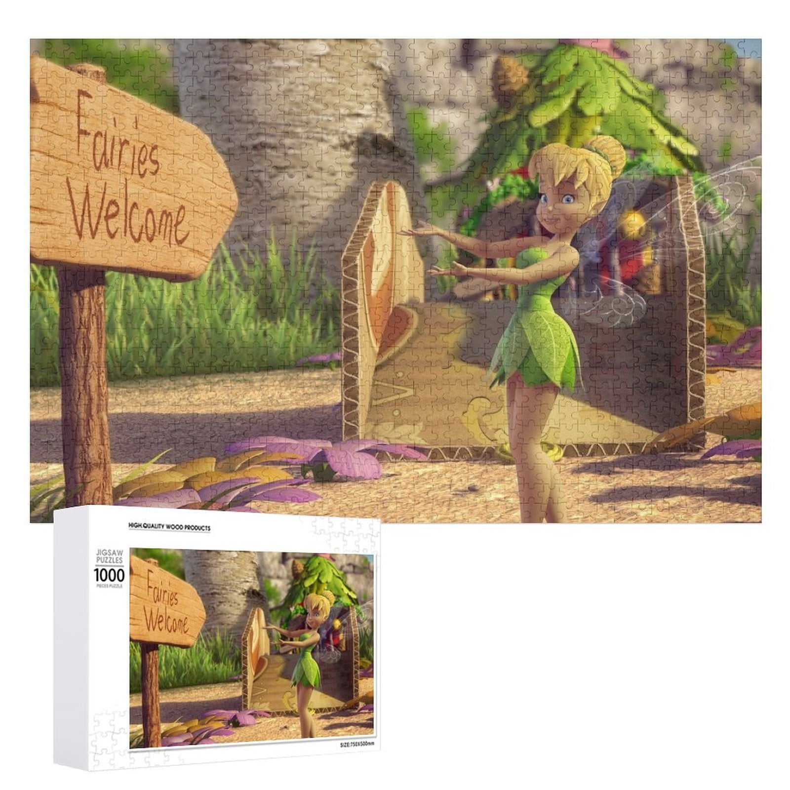 1000 PCS Jigsaw Puzzle - Tinker Bell Puzzle Enthusiasts - Walmart.com
