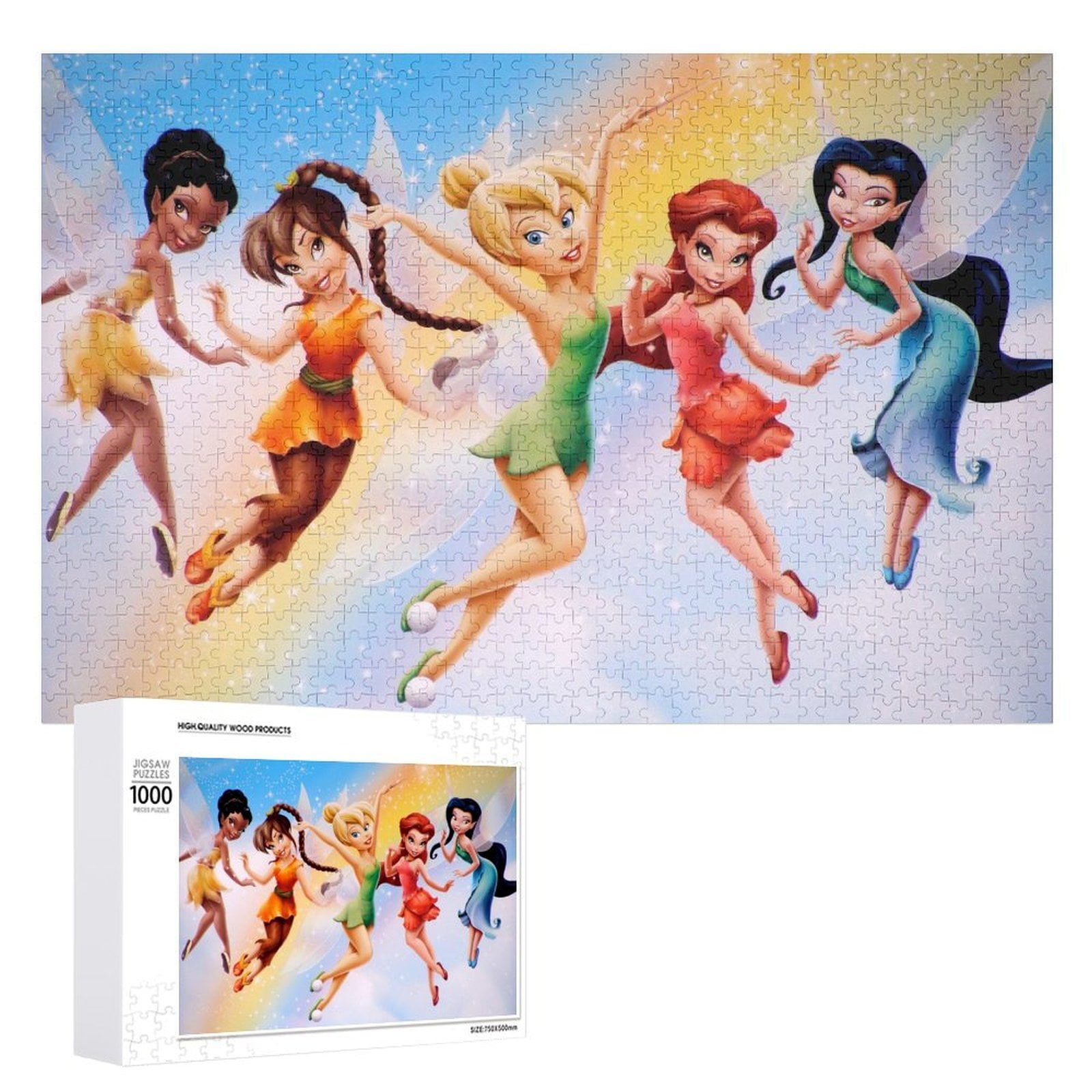 1000 PCS Jigsaw Puzzle - Tinker Bell Puzzle Enthusiasts - Walmart.com