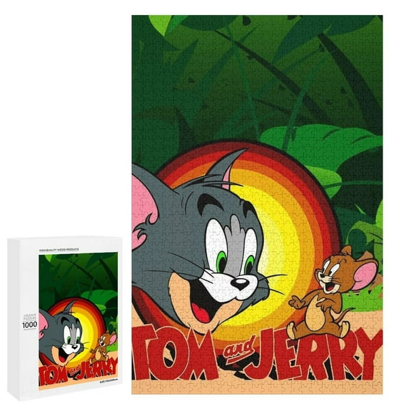 1000 PCS Jigsaw Puzzle - Tom And Jerry Puzzle Enthusiasts - Walmart.com