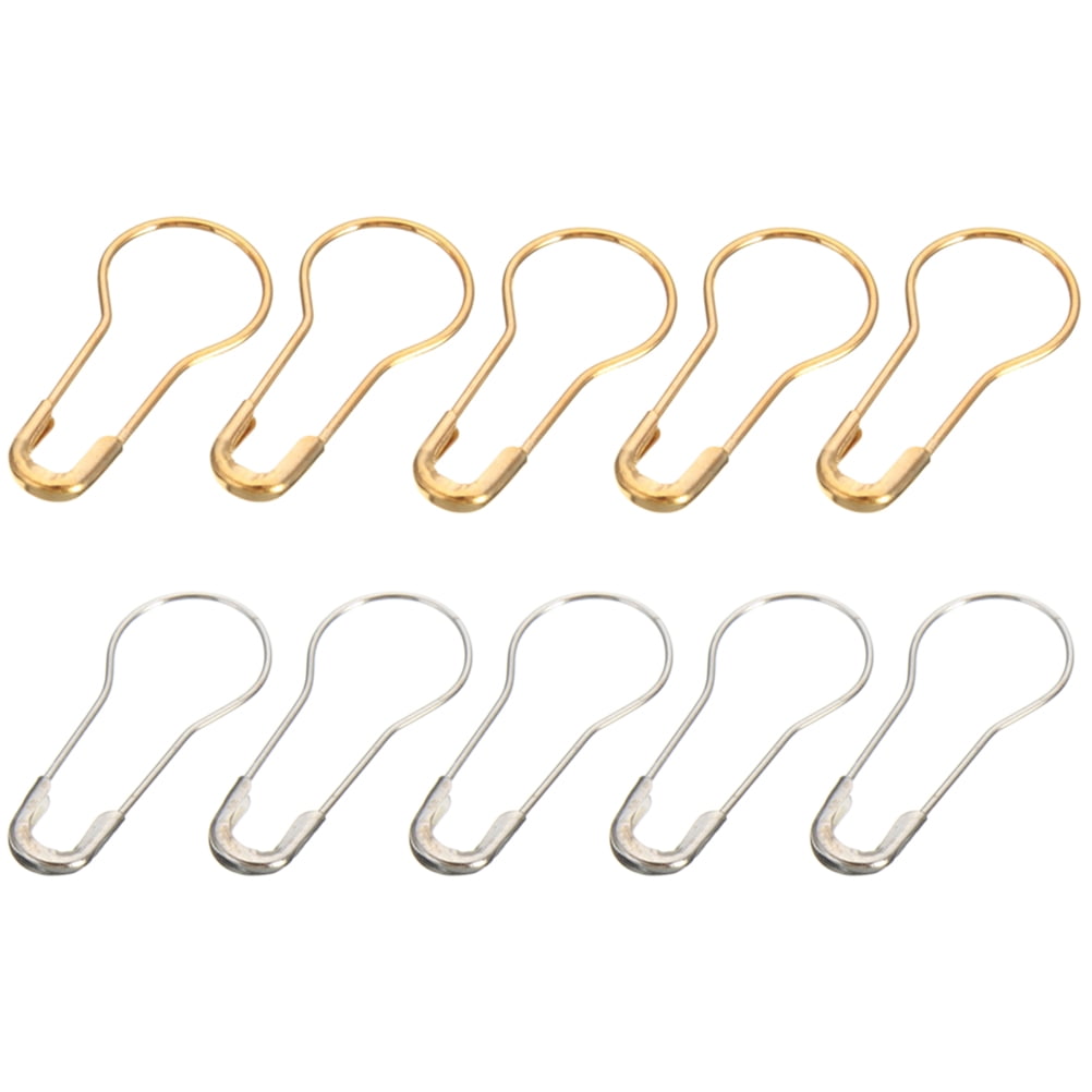 CATIEBYE 1000Pcs Metal Gourd Pins Silver Safety Pins for DIY Crafts and ...