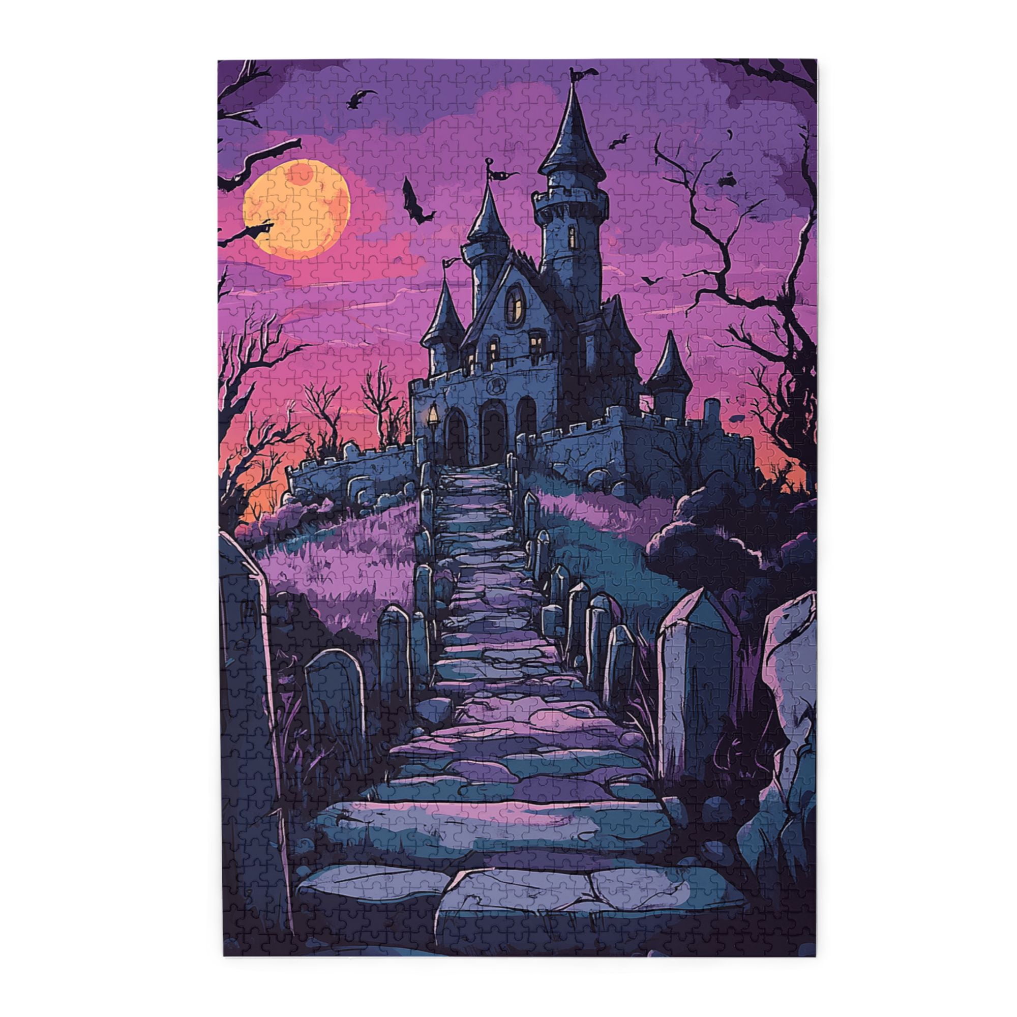 1000 PCS Moon night Cemetery Castle 1000 piece puzzle for adults,Brain ...