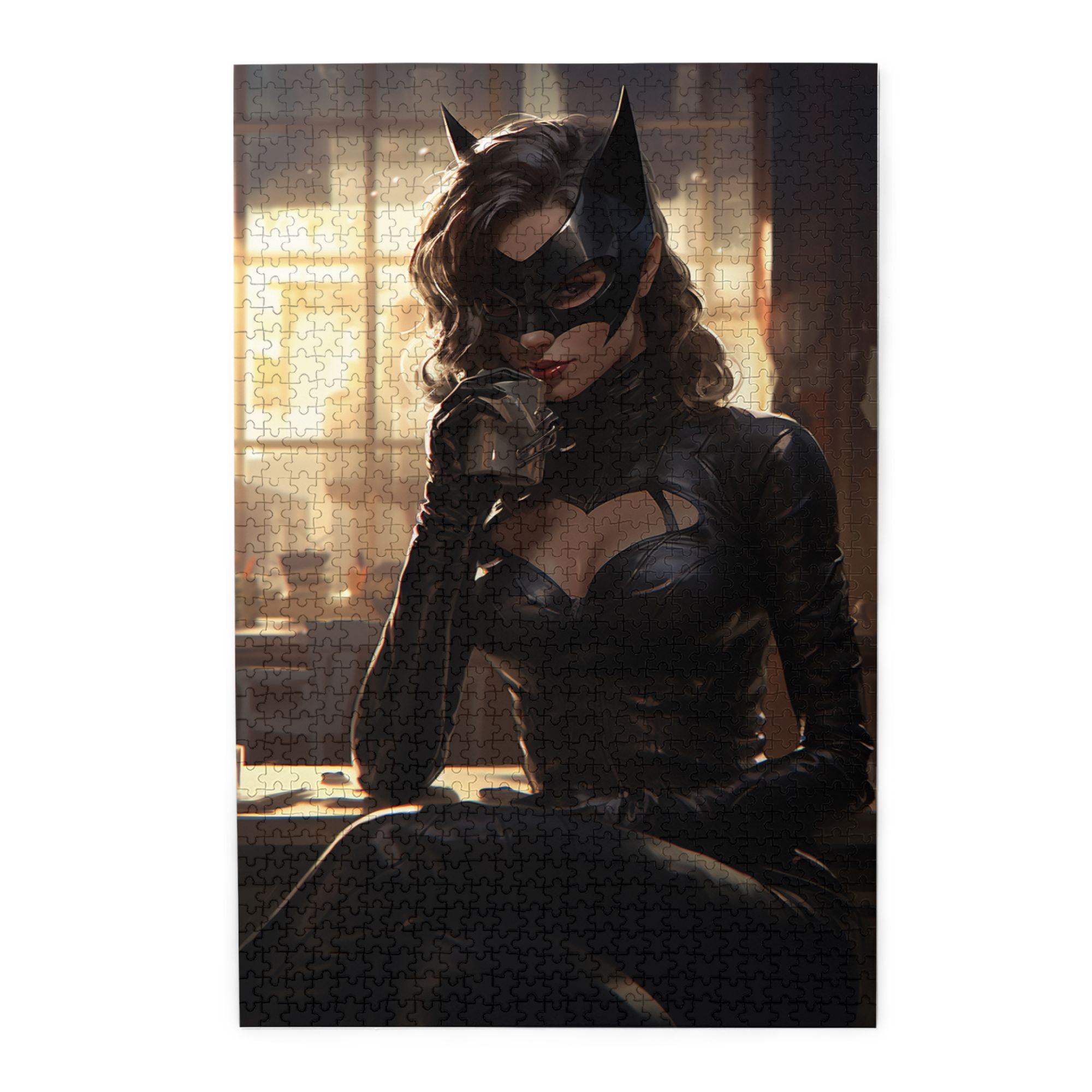 1000 PCS Mysterious Masked Woman - 1000 Piece Charm Jigsaw Puzzles ...