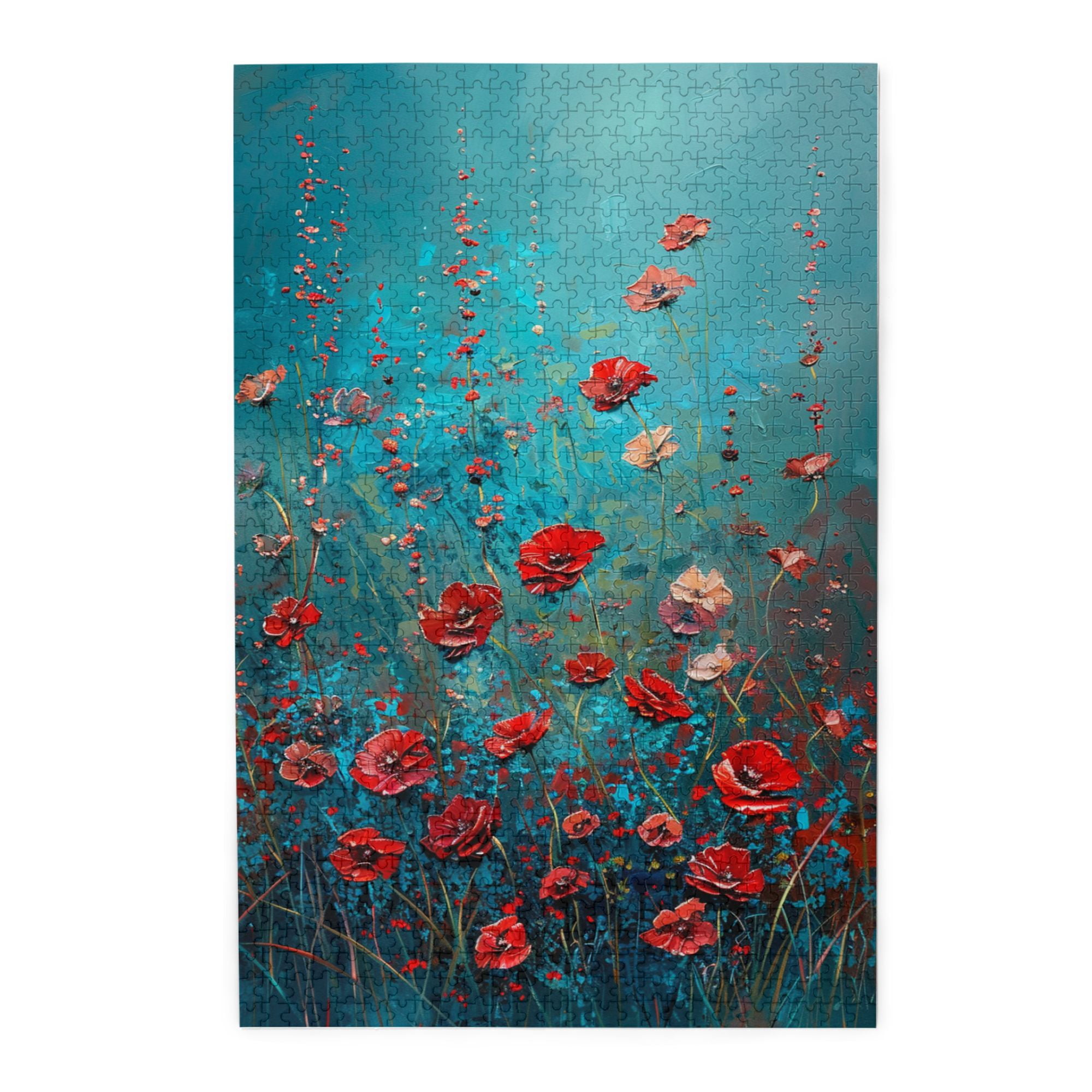 1000 PCS Oil Painting Flower Clusters 1000 Piece Puzzle For Adults ...
