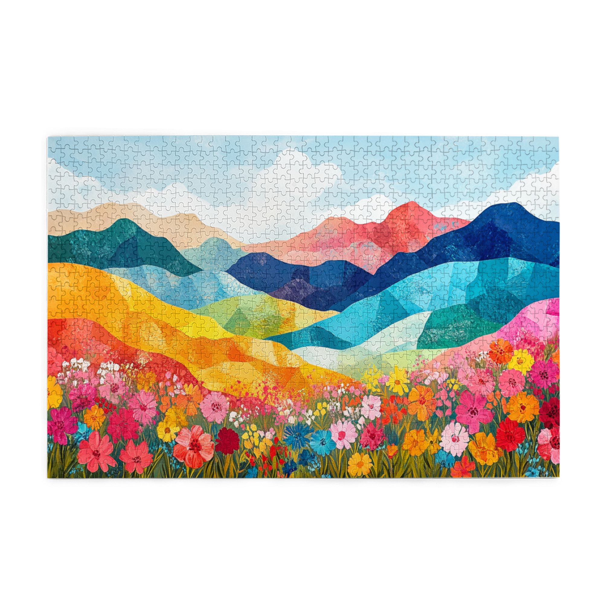 1000 PCS 1000 Piece Funny Jigsaw Puzzles Colorful Garden,Wonderful ...