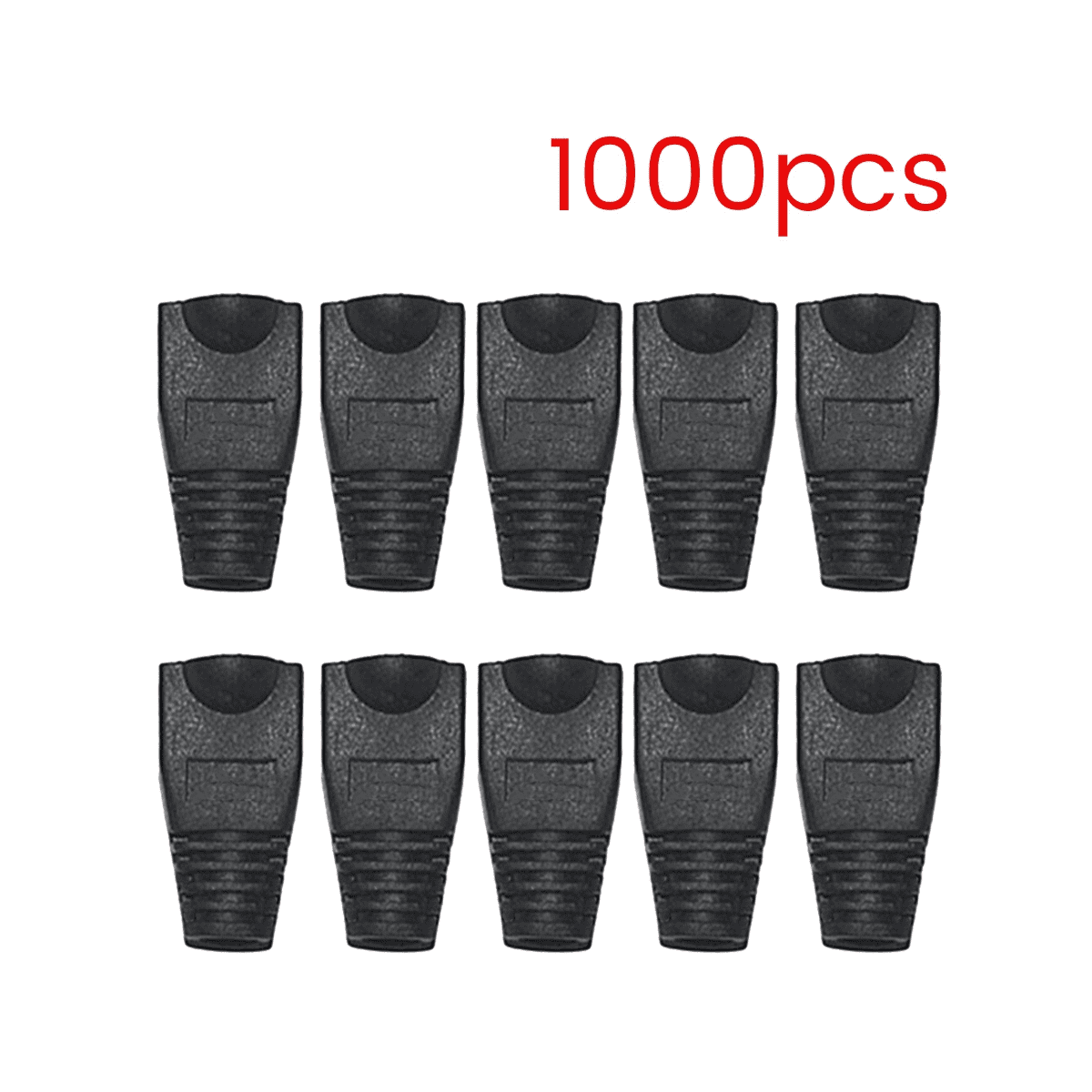1000 PCS RJ45 Connector Plug Protective Sleeve Cover Cap for CAT5E/6 ...