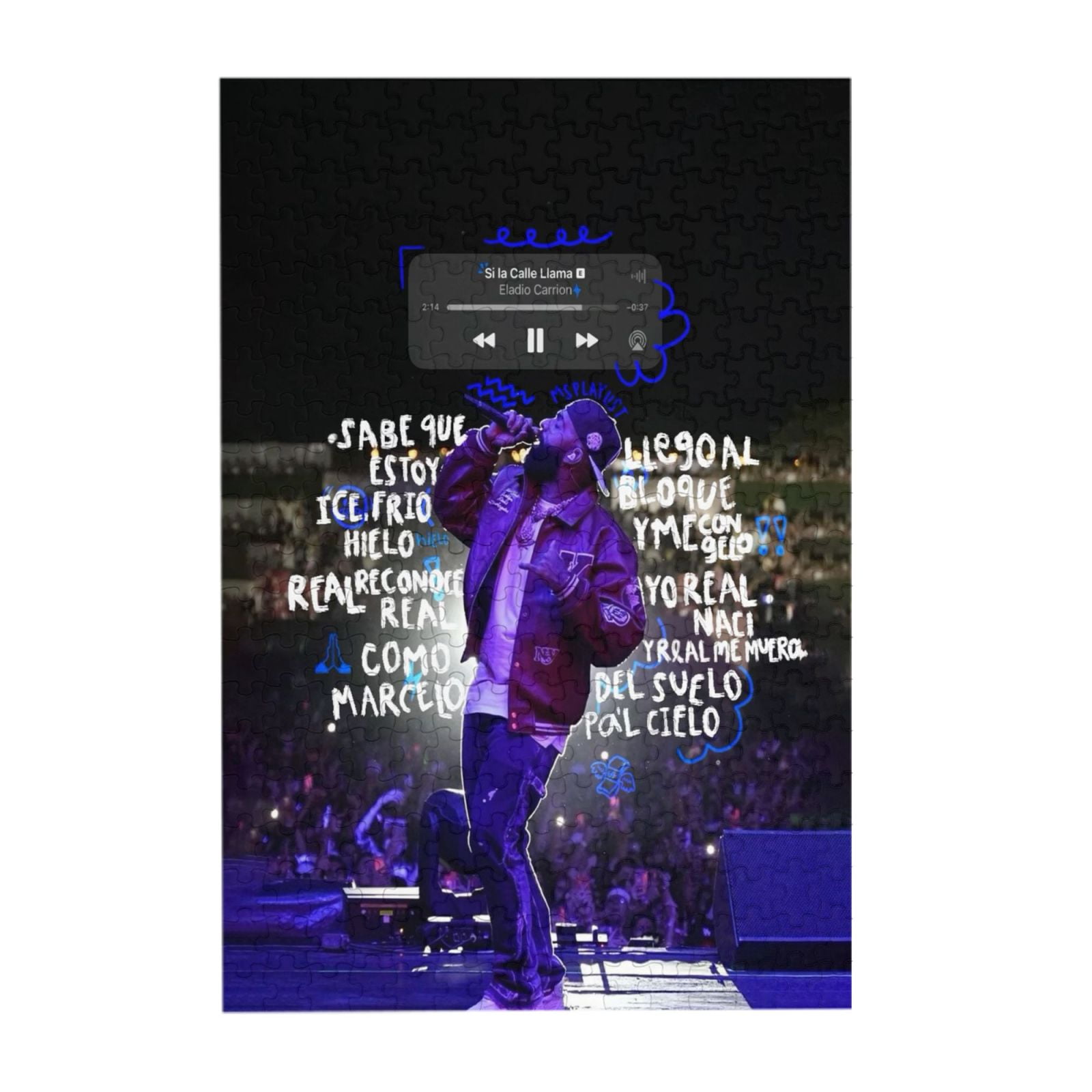 1000 PCS Rauw Alejandro Jigsaw Puzzles Cartoon Jigsaw Puzzle Funny ...