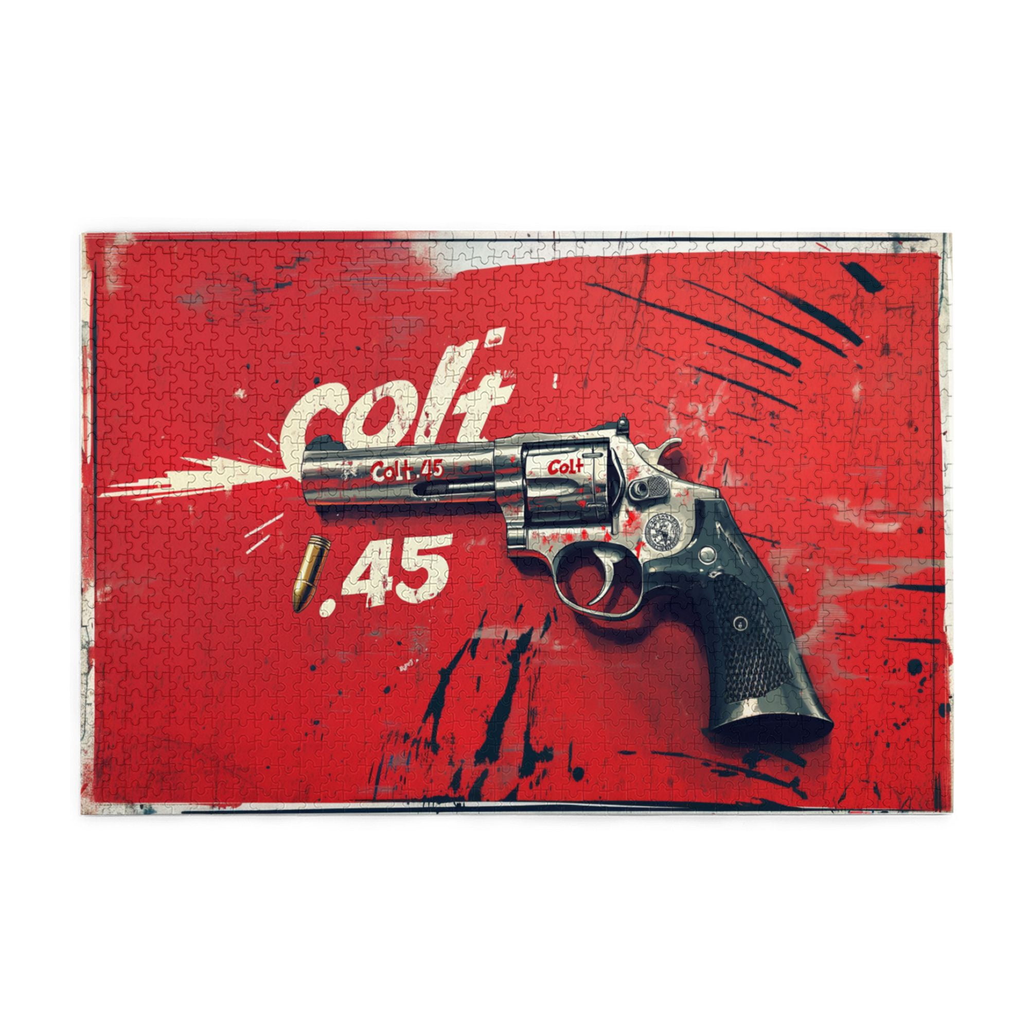 1000 PCS Red Revolver and Bullets 1000 piece puzzle for adults,Unique ...