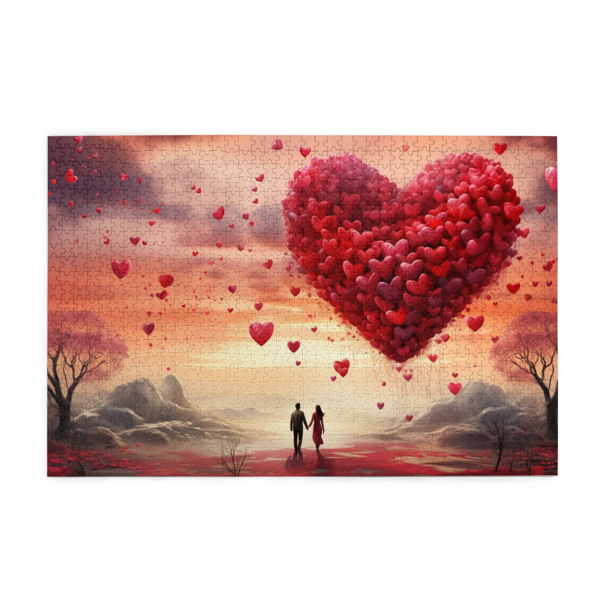 1000 PCS Romantic Lovers - 1000 Pcs Jigsaw Puzzles,Relax And Enjoy The ...