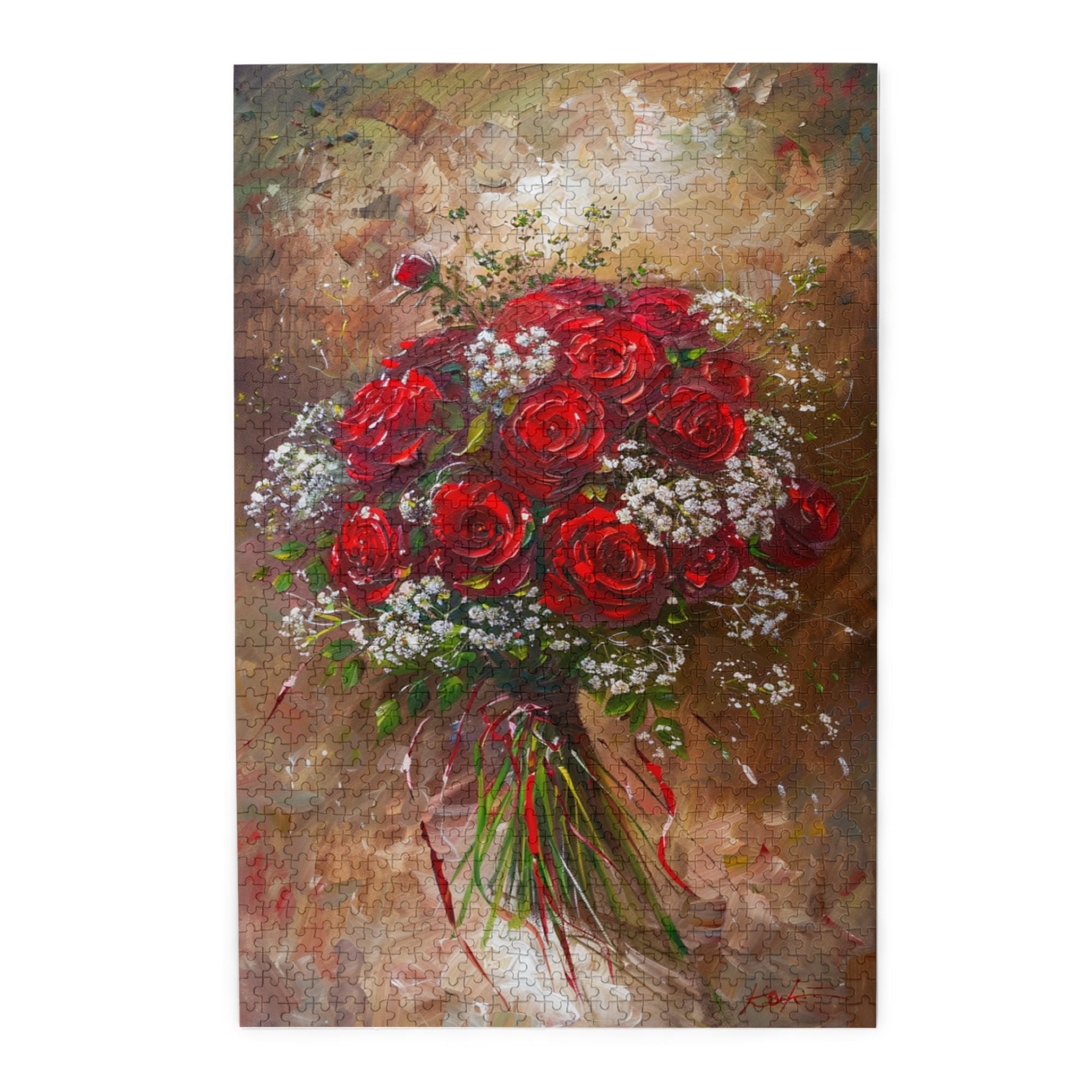 1000 PCS Romantic Rose Bundle Jigsaw Puzzles 1000 Pieces,Creative ...