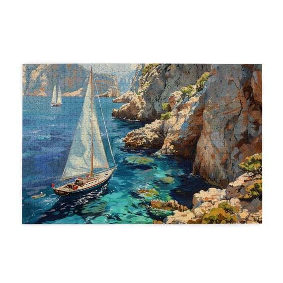 1000 PCS Sailboat Wooden puzzles for adults 1000 pieces,1000 Piece ...