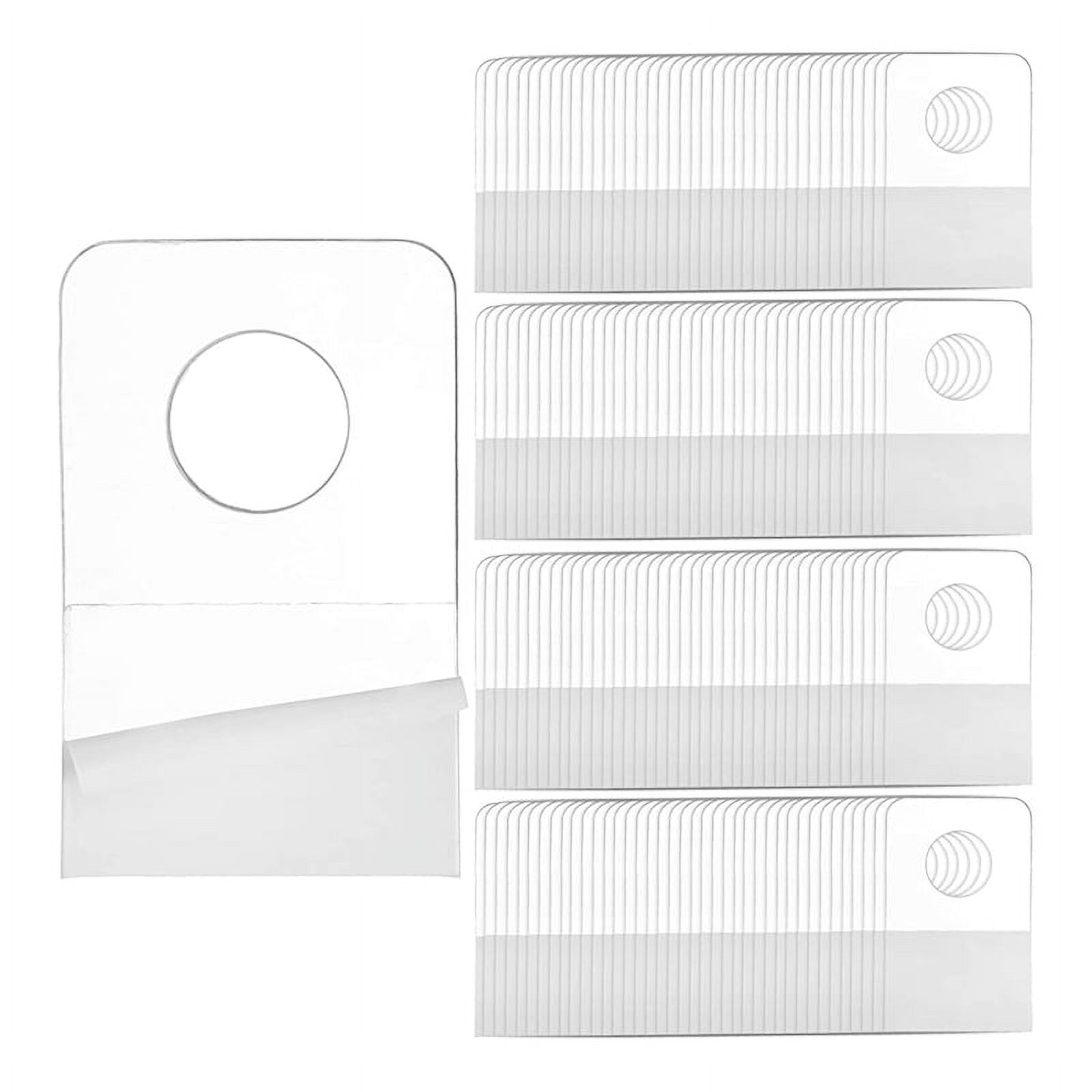 1000 PCS Self Adhesive Hanging Tabs, 1x1-1/2 Inch Round Hole Hanger ...