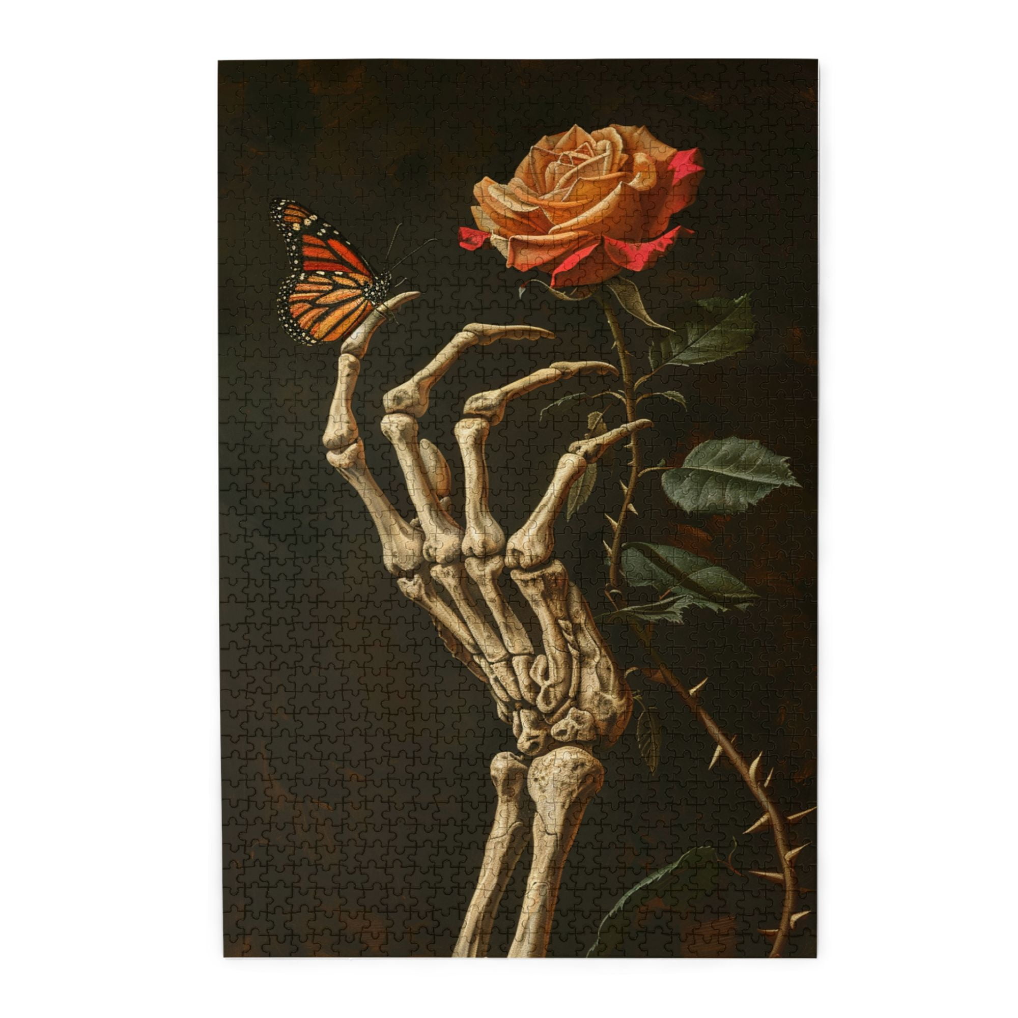 1000 PCS Skeleton Rose And Butterfly Puzzles For Adults 1000 Pieces ...