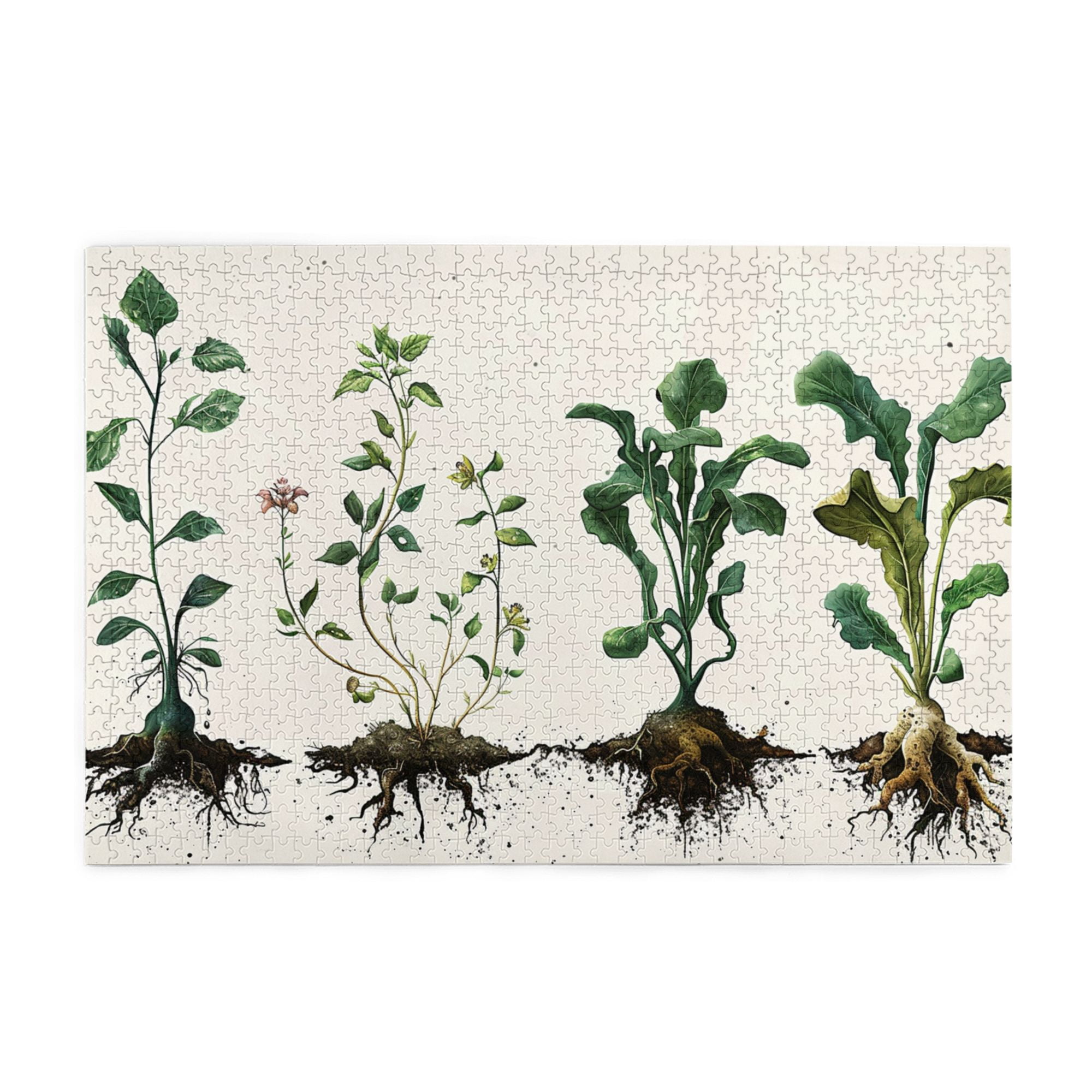 1000 PCS Soil Plants Wooden Puzzles For Adults 1000 Pieces,Stunning ...