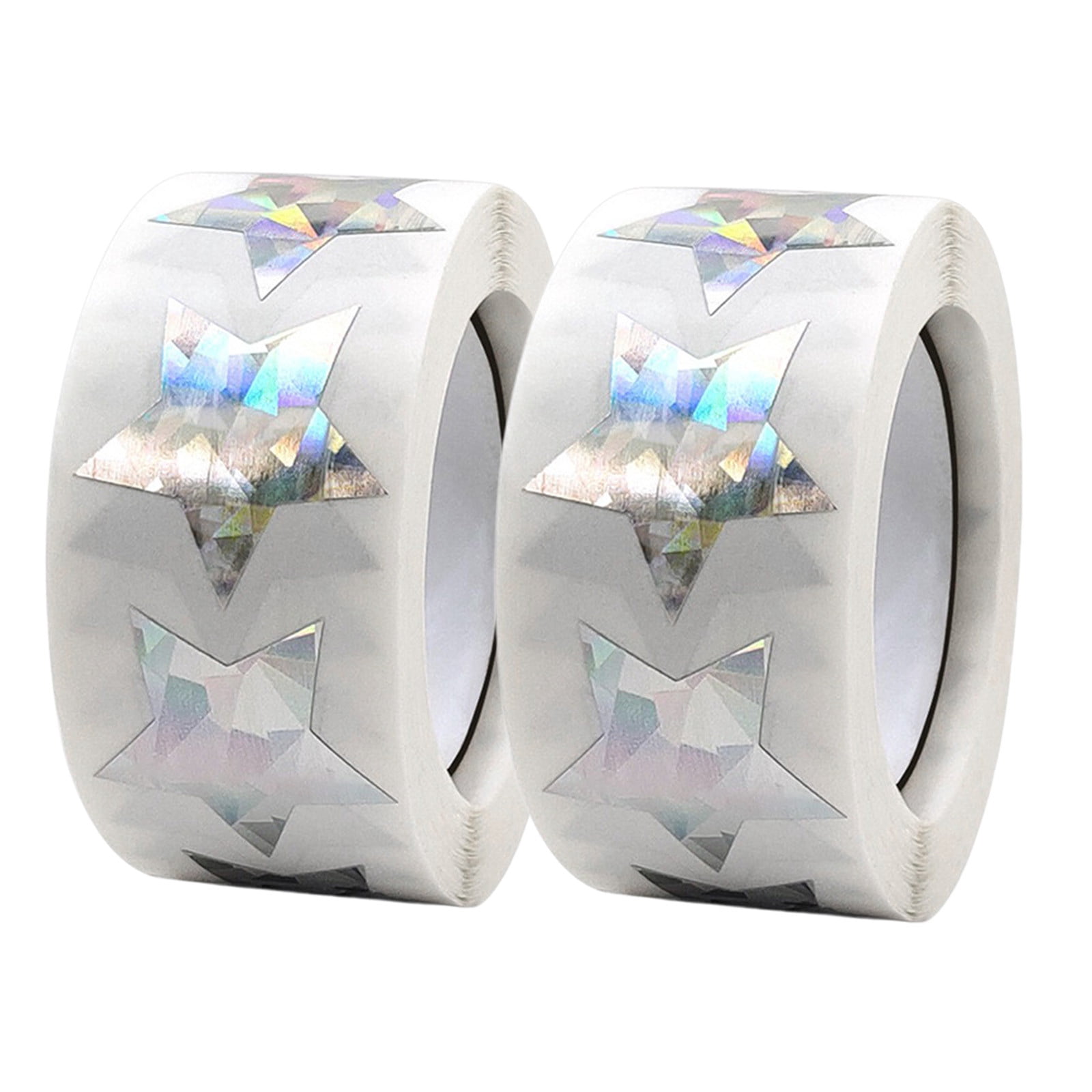 1000 PCS Star Stickers – 2 Rolls Holographic Foil Star Reward Stickers ...