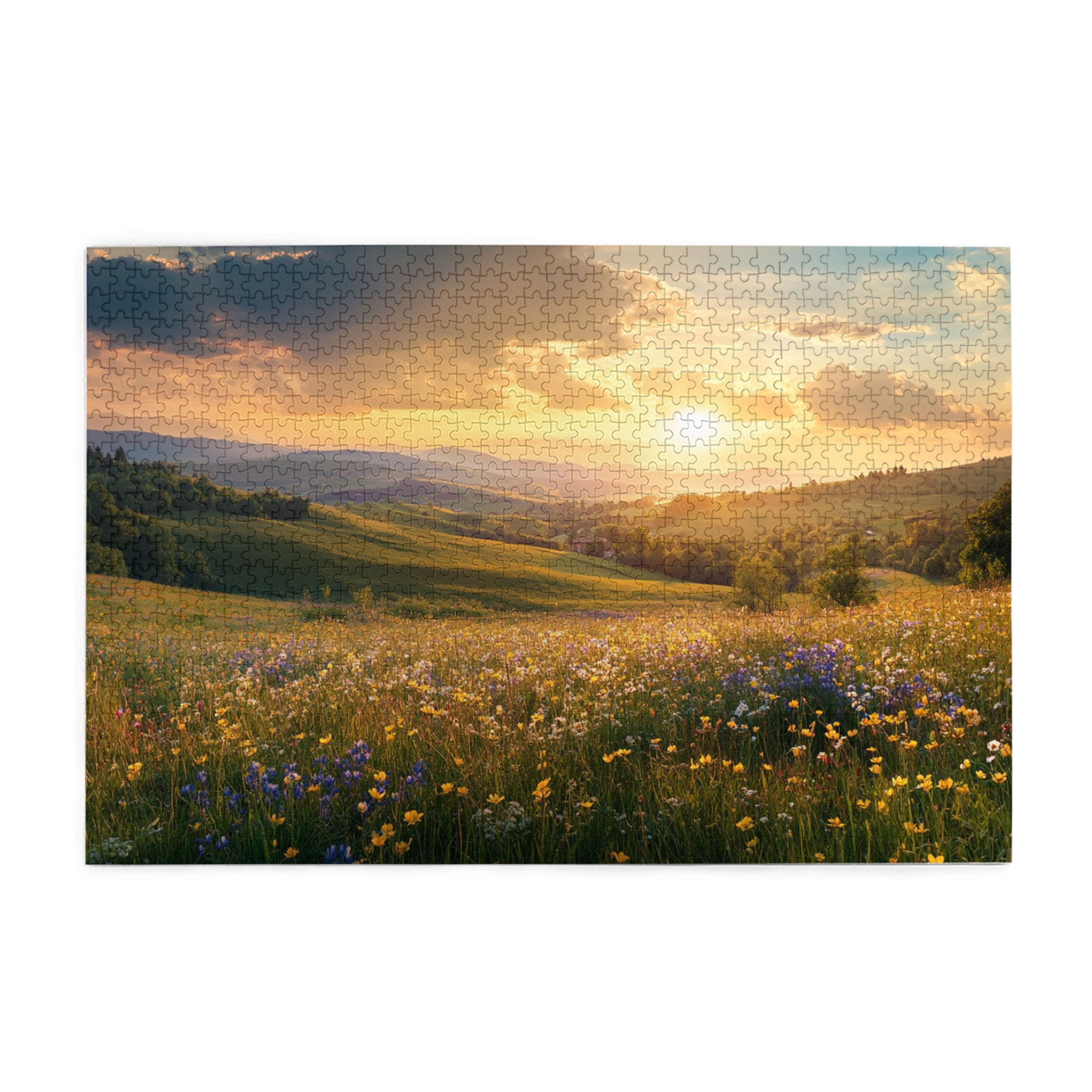 1000 PCS Sunrise Garden Puzzles For Adults 1000 Pieces,Brain Challenge ...