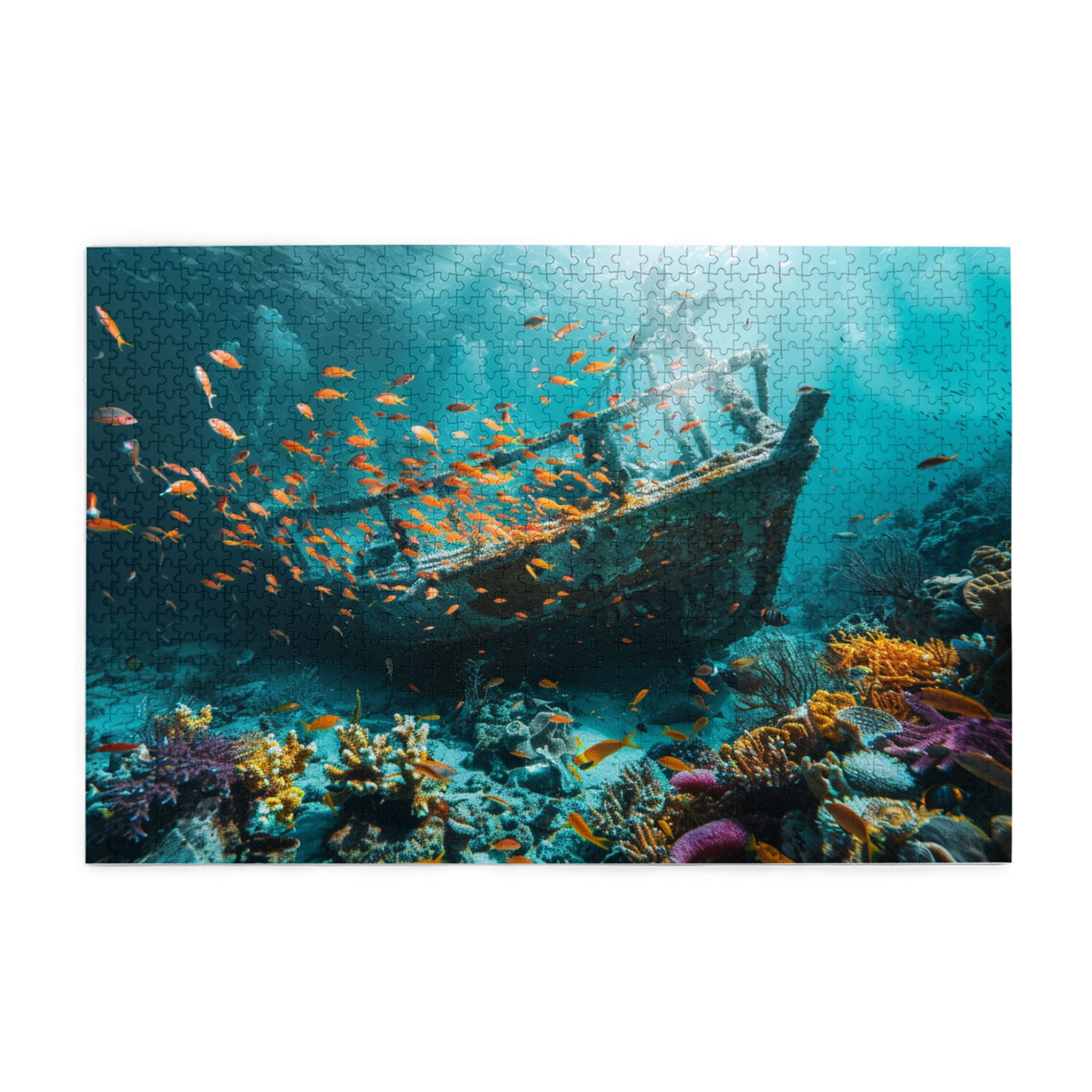 1000 PCS Underwater sunken ship 1000 piece Wooden puzzle,Stunningly ...