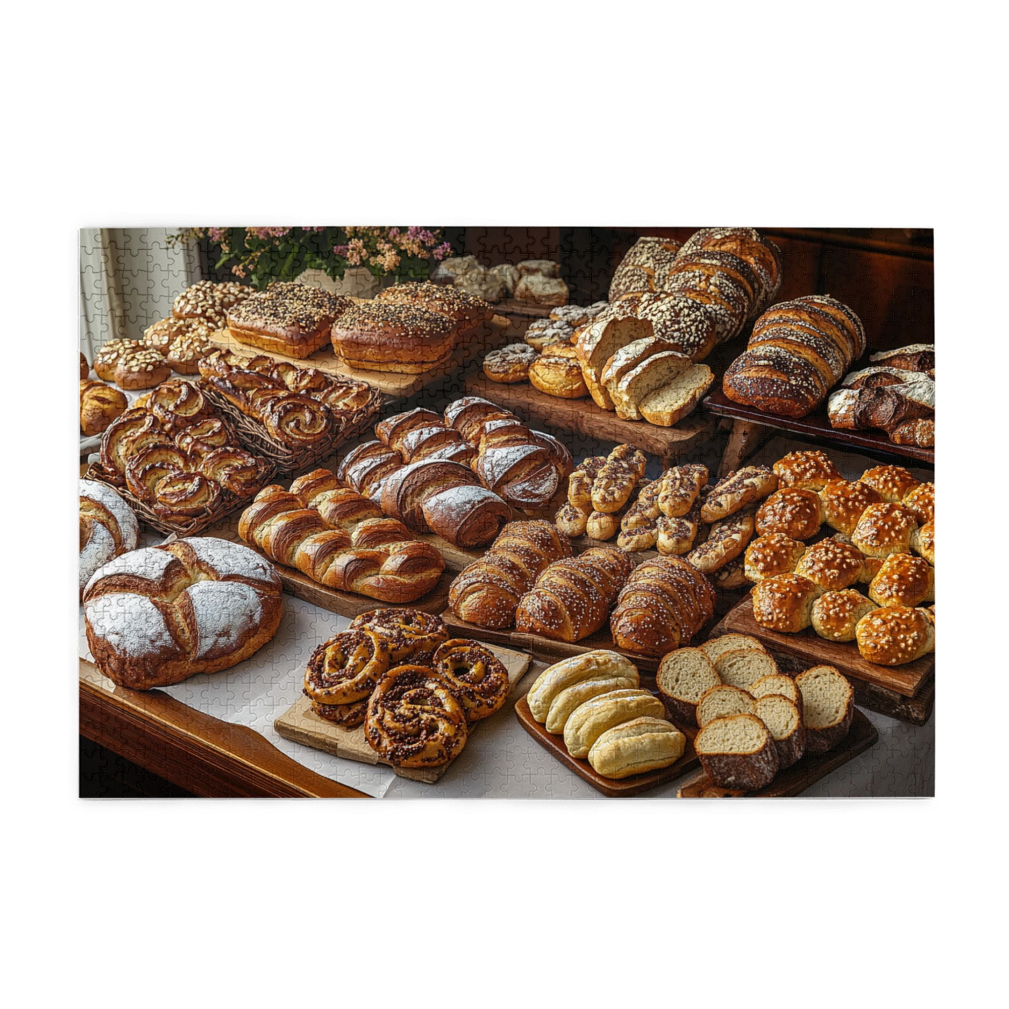 1000 PCS Various Bread 1000 Piece Puzzle For Adults,Wooden High ...