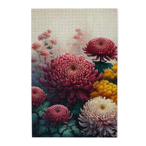 1000 PCS Vibrant Chrysanthemum 1000 piece jigsaw puzzle for adults ...