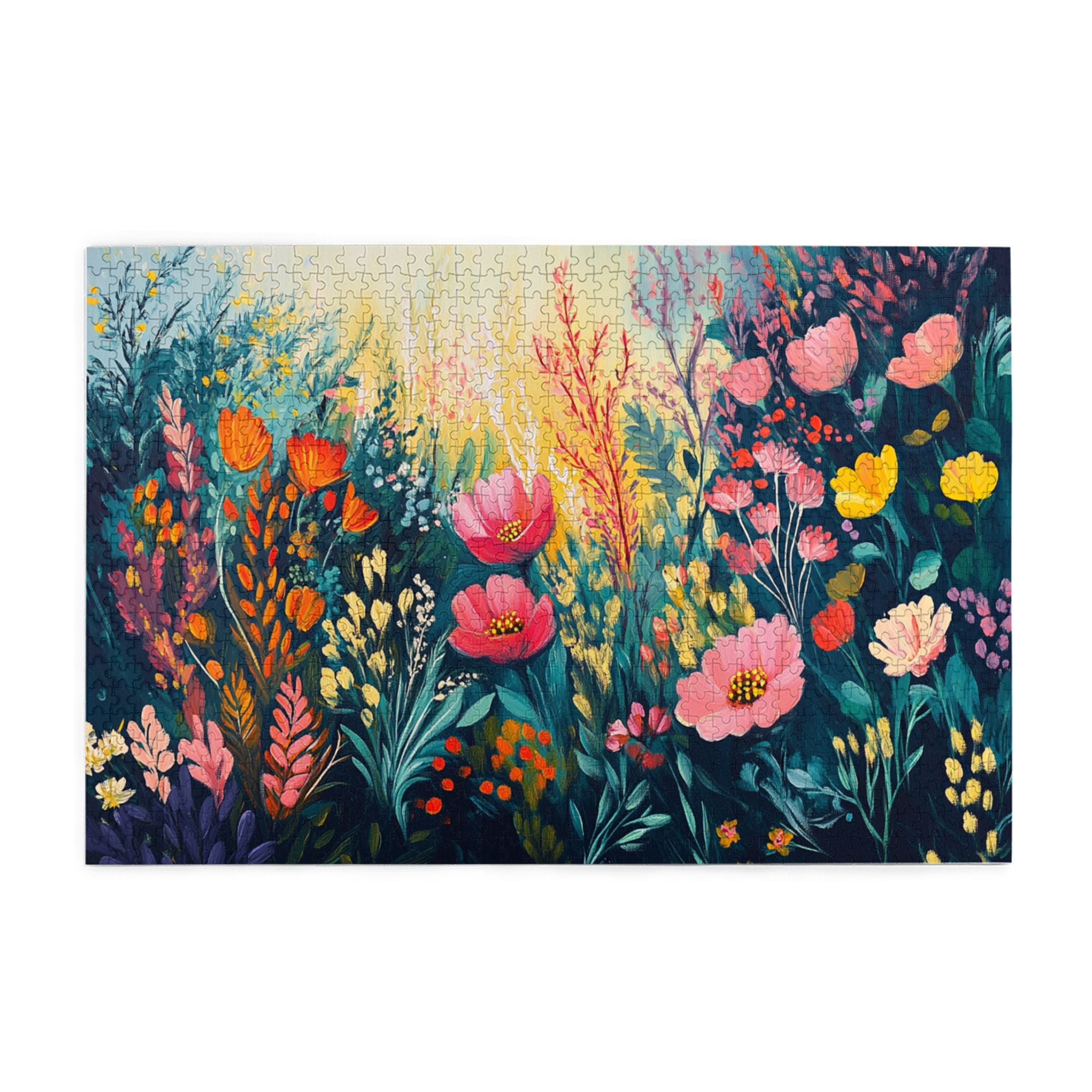 1000 PCS Vibrant Garden 1000 Piece Wooden Jigsaw Puzzles,Relieve Stress ...