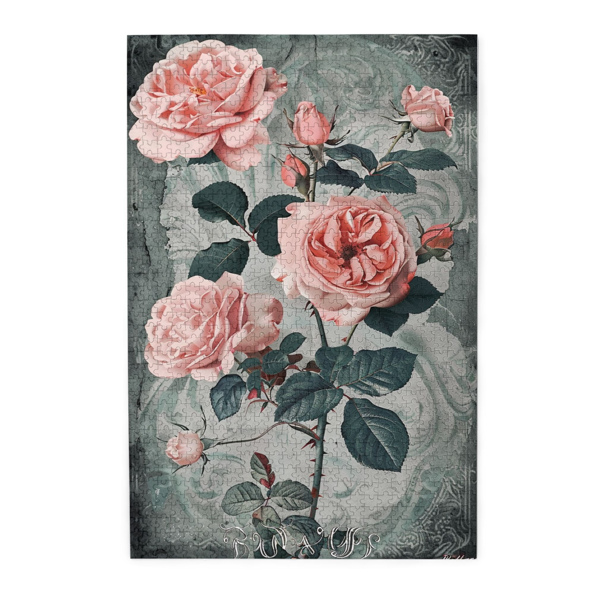 1000 PCS Vibrant Roses - 1000 Piece Flower Jigsaw Puzzles,Challenging ...