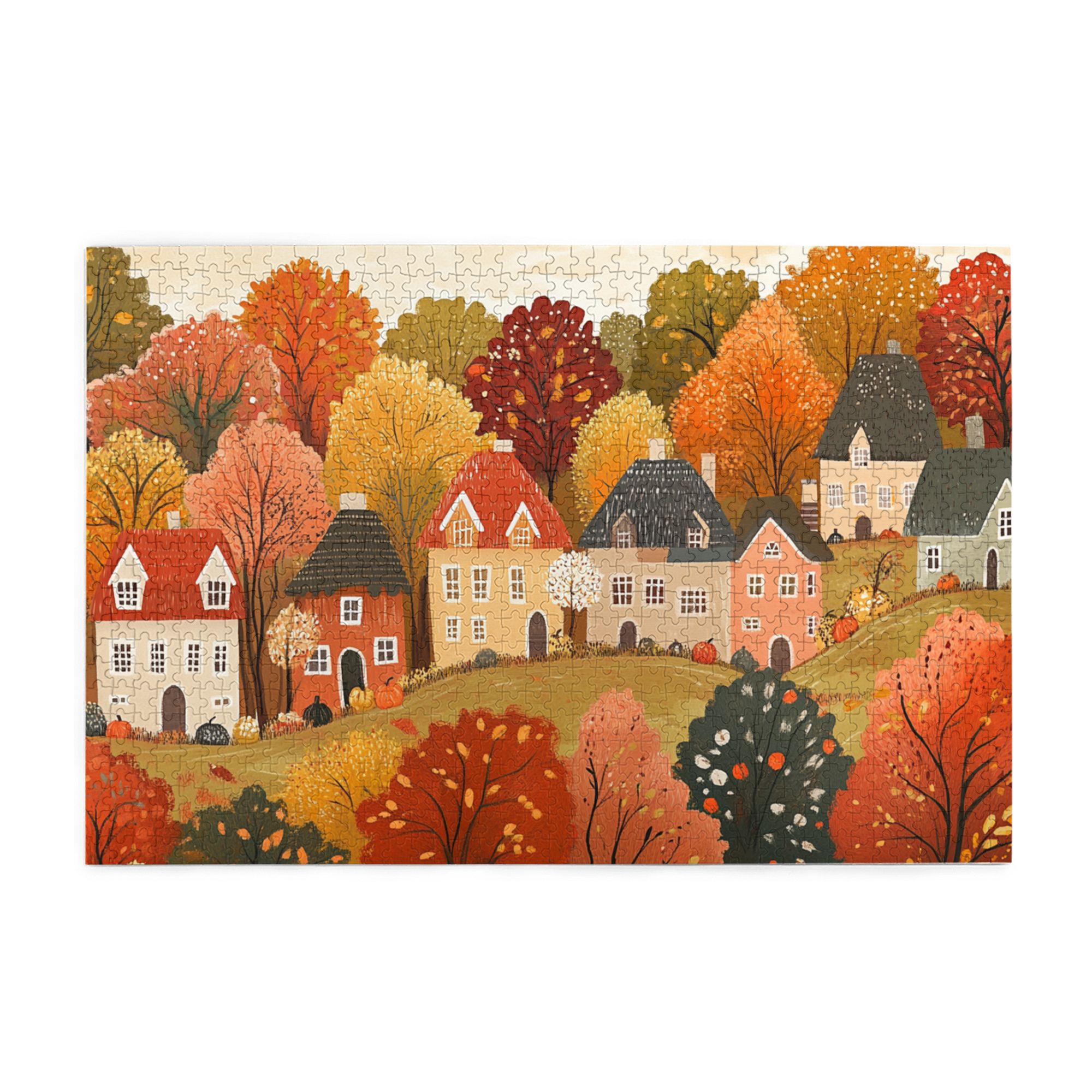 1000 PCS Villa Autumn Scenery Puzzles For Adults 1000 Pieces ...