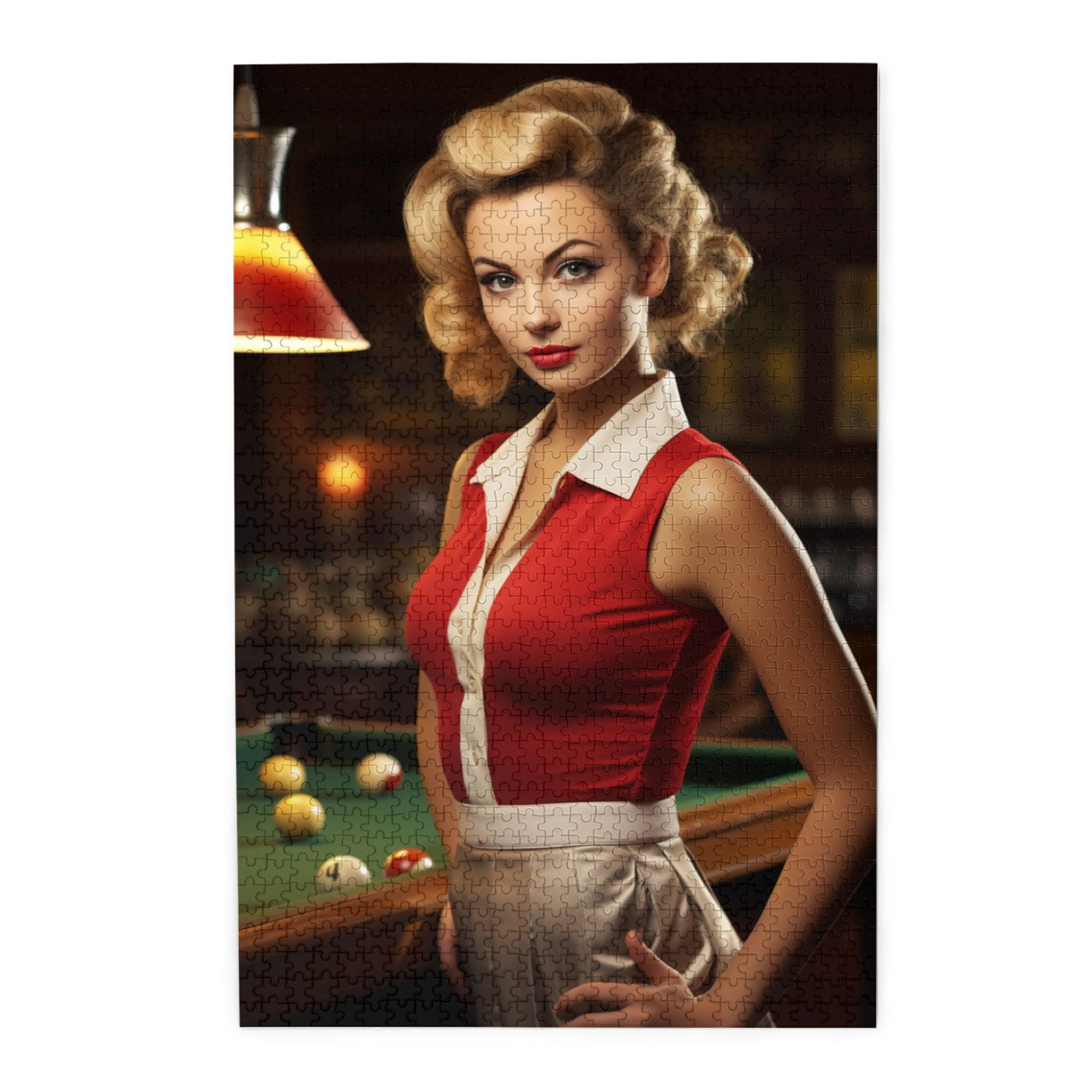 1000 PCS Vintage Billiards Beauties 1000 Piece Wooden Puzzle For Adults ...