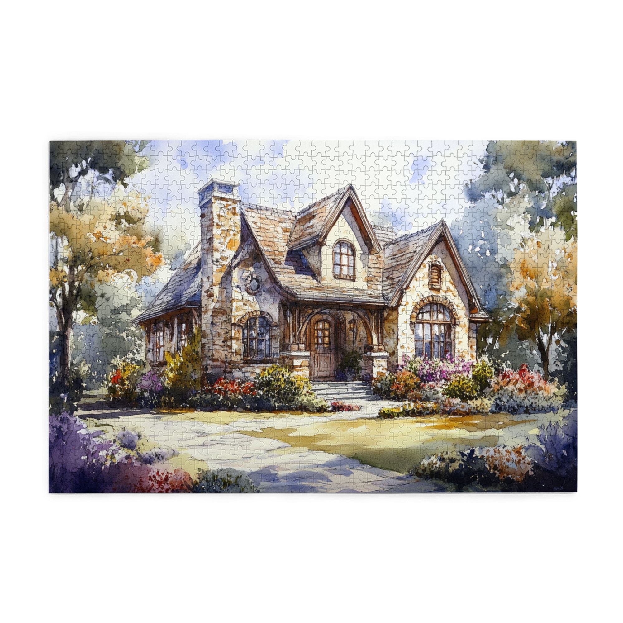 1000 PCS Vintage Manor Villa 1000 Piece Puzzle For Adults,Unique And ...