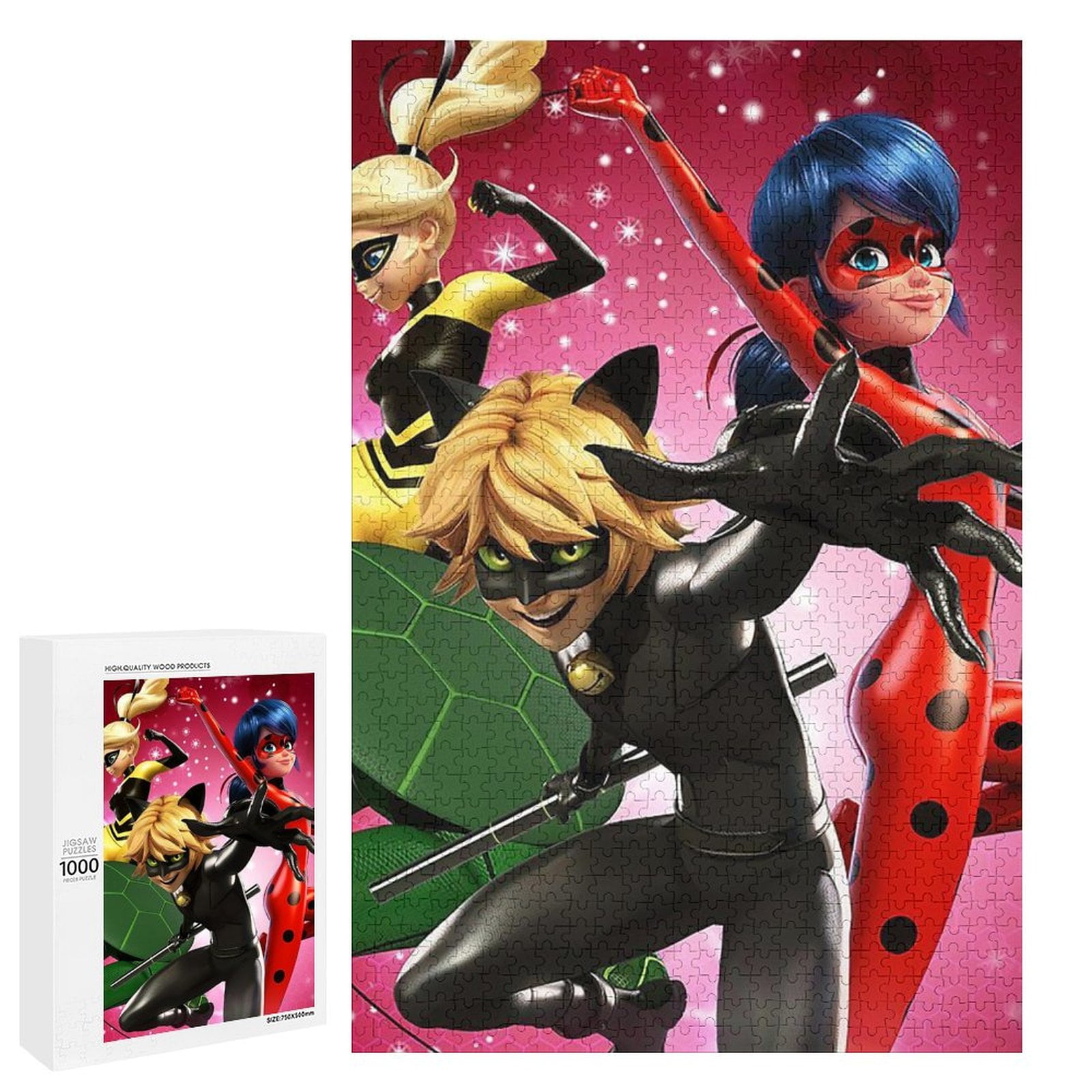 1000 PCS Wooden Jigsaw Puzzles for Kids And Adults, 3D Visual ...