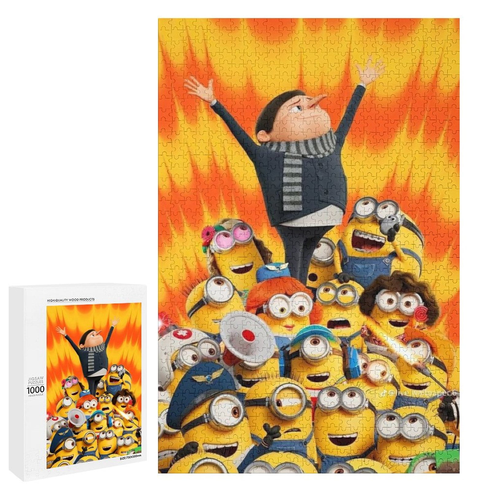 1000 PCS Wooden Jigsaw Puzzles for Kids And Adults, 3D Visual ...