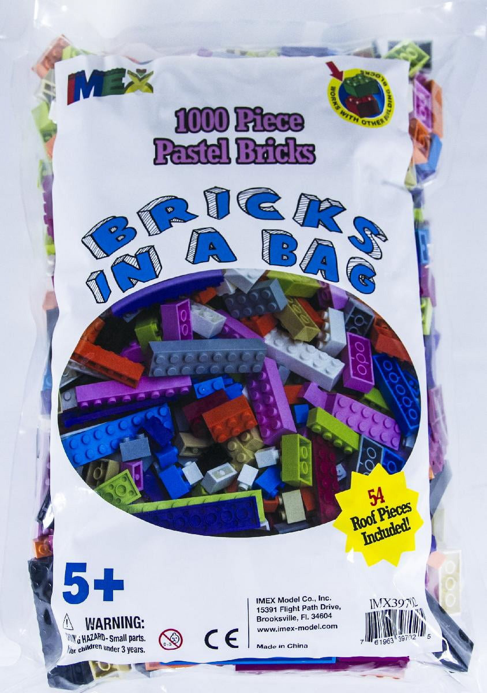 1000 PIECE PASTEL ASSORTED COMPATIBLE BUILDING Bricks - Walmart.com
