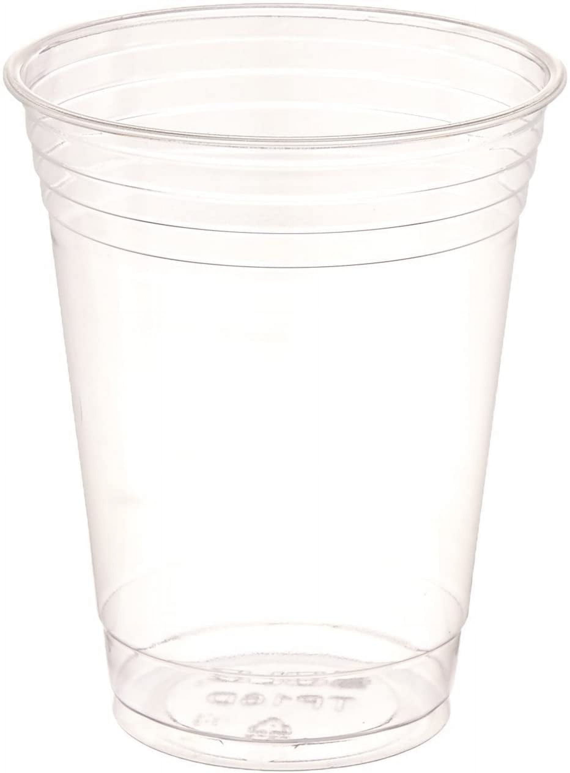 1000 Pack 16 Oz PET Plastic Cups Disposable Clear, Cold Drink Cups Only ...