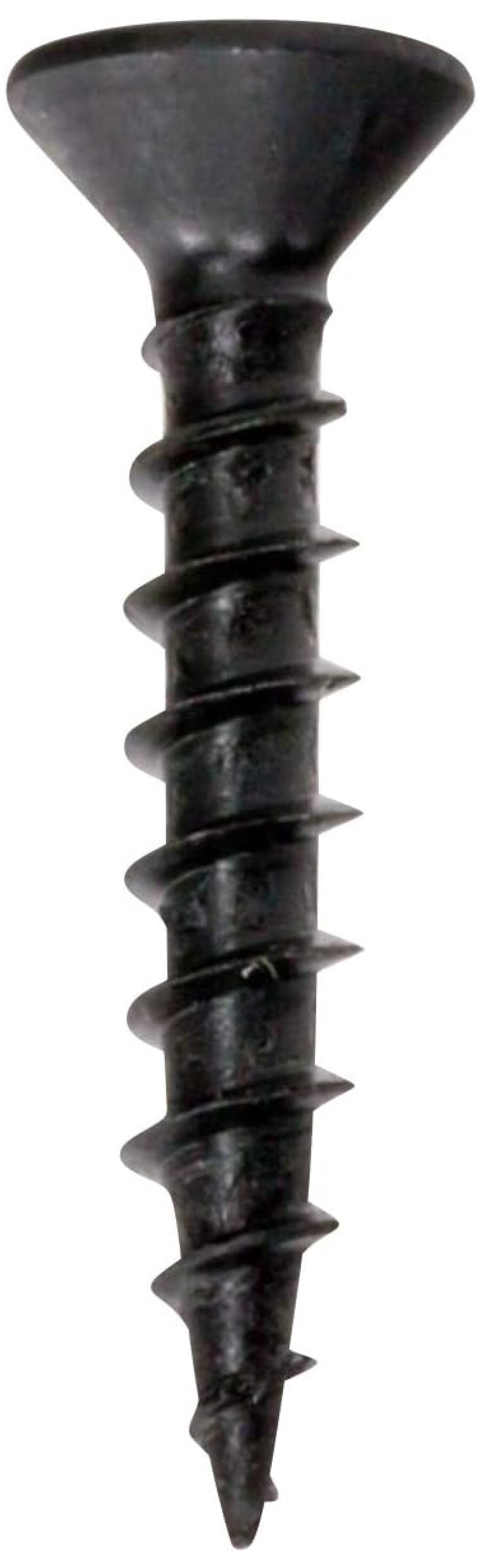 1000 Pack #8 x 1" Coarse Thread Phillips Flat Head Wood Screws Black ...