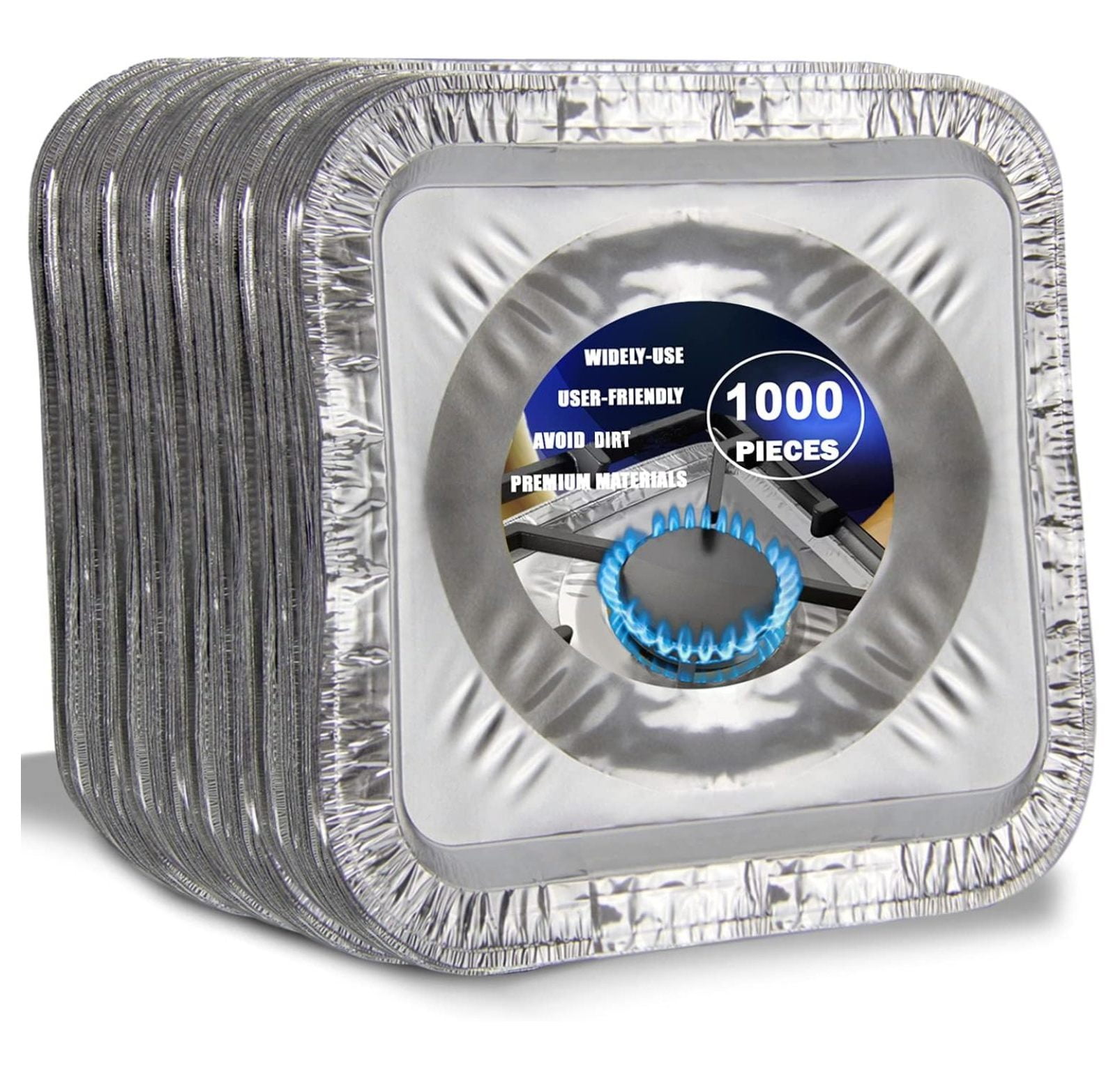 1000 Pack 9 Inch Square Stove Burner Covers for Gas & Electric Stove ...