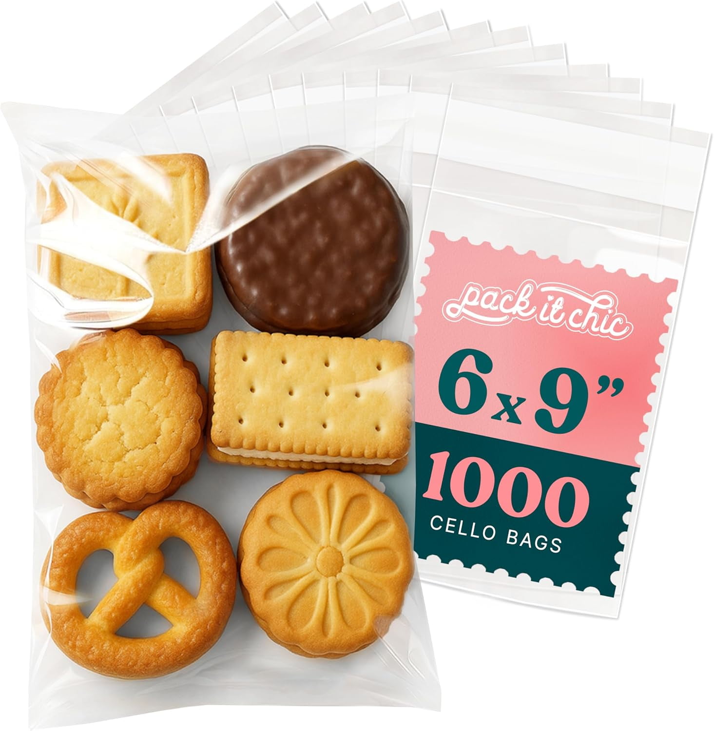 (1000 Pack) Clear Resealable Polypropylene Bags - Fits Prints, Photos ...