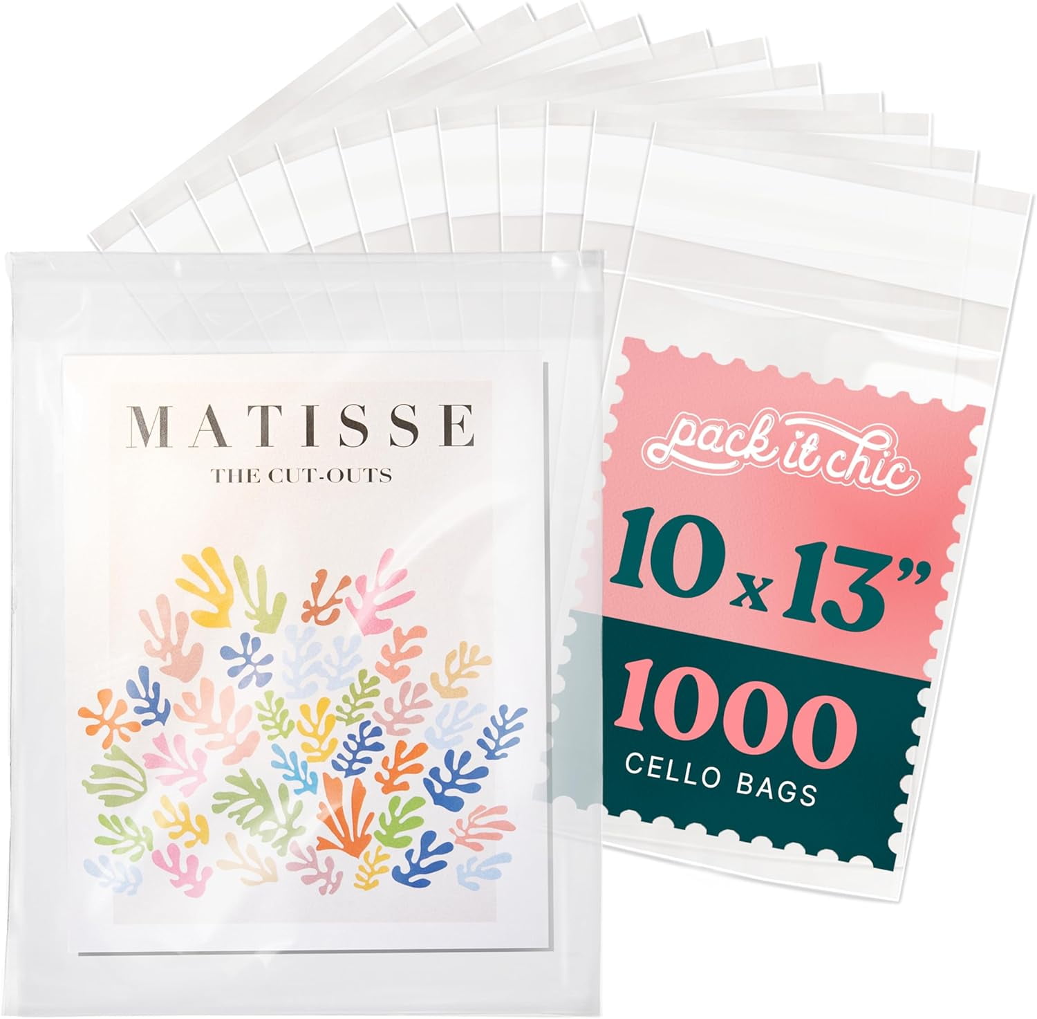 (1000 Pack) Clear Resealable Polypropylene Bags - Fits Prints, Photos ...