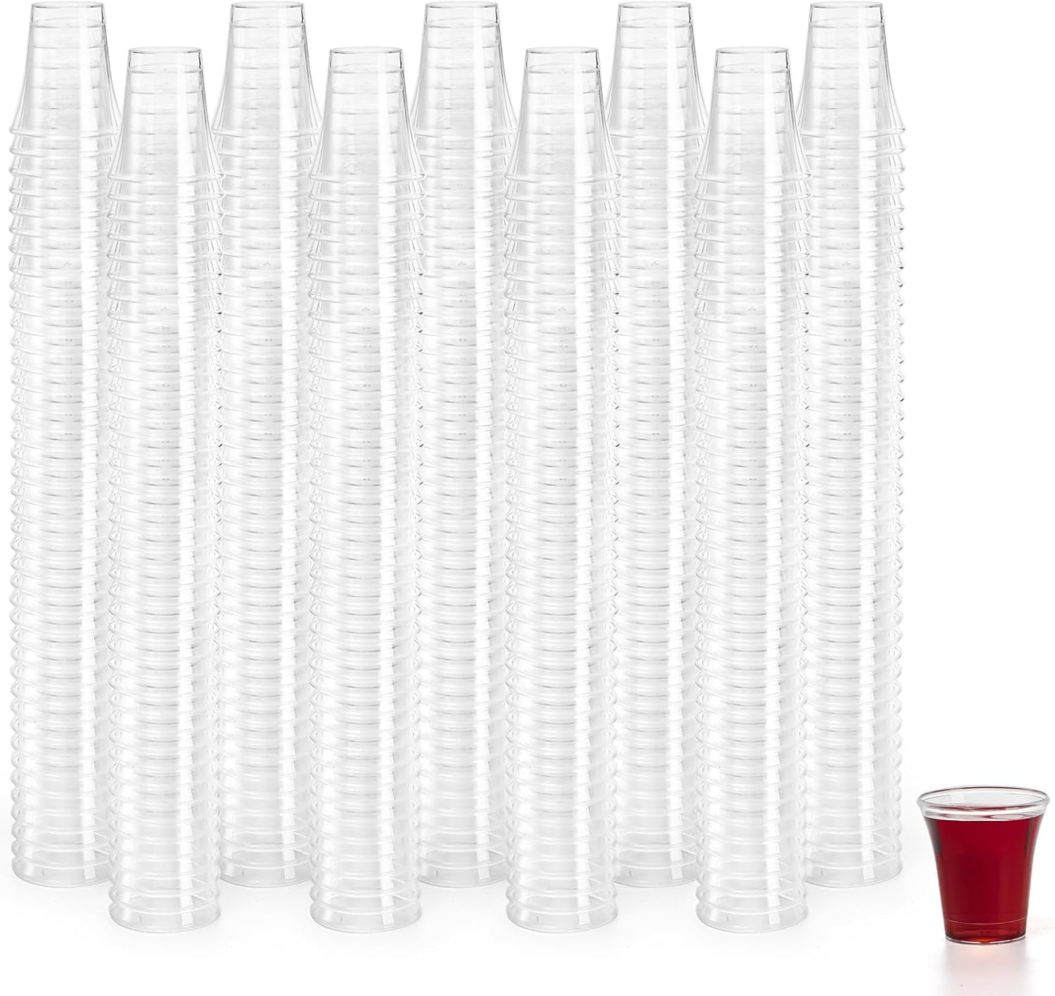 1000 Pack Communion Cups, Plastic Disposable Cup Fits Standard Holy ...