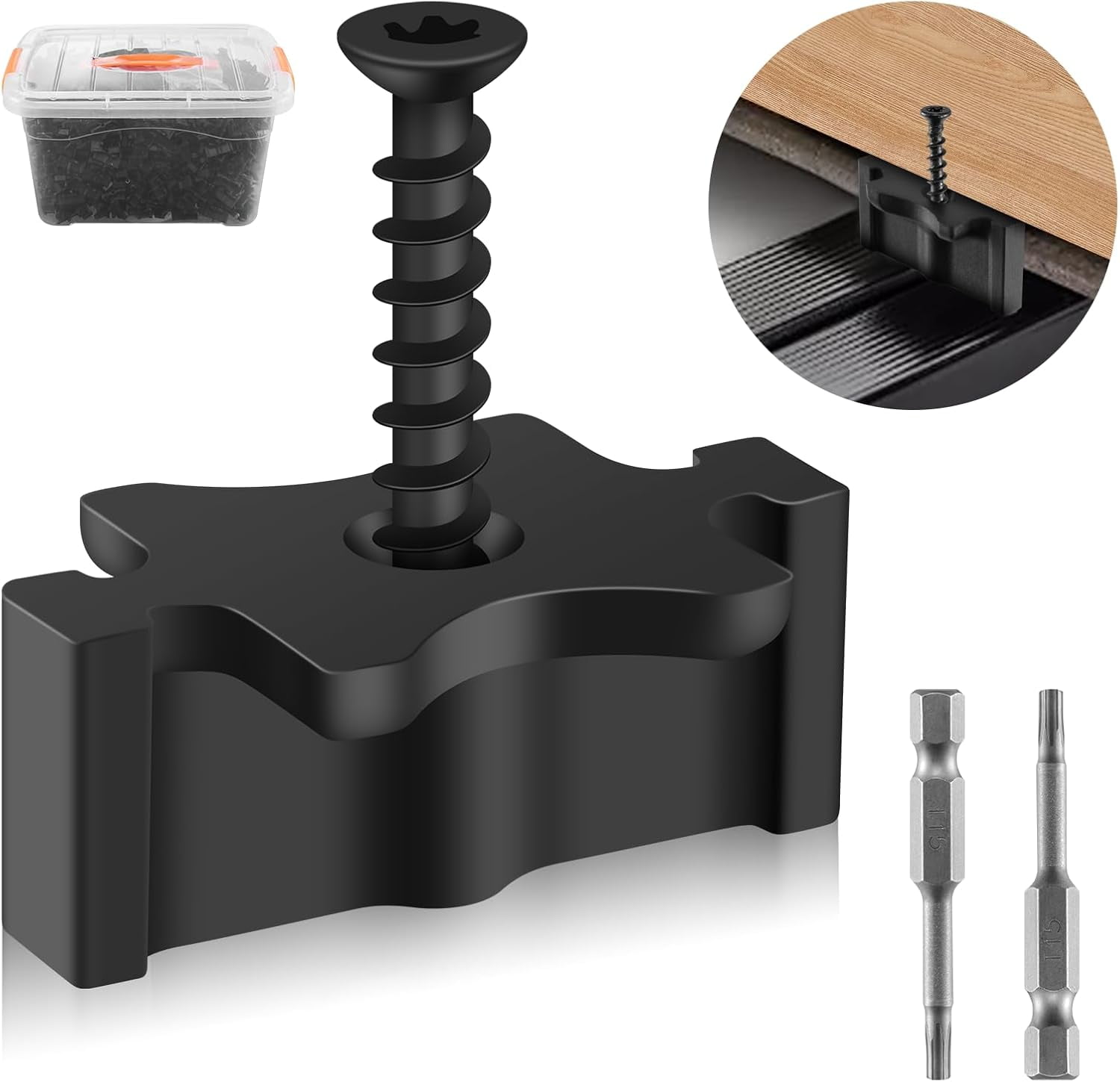 1000 Pack Hidden Deck Fasteners for Composite Decking Board, Composite ...