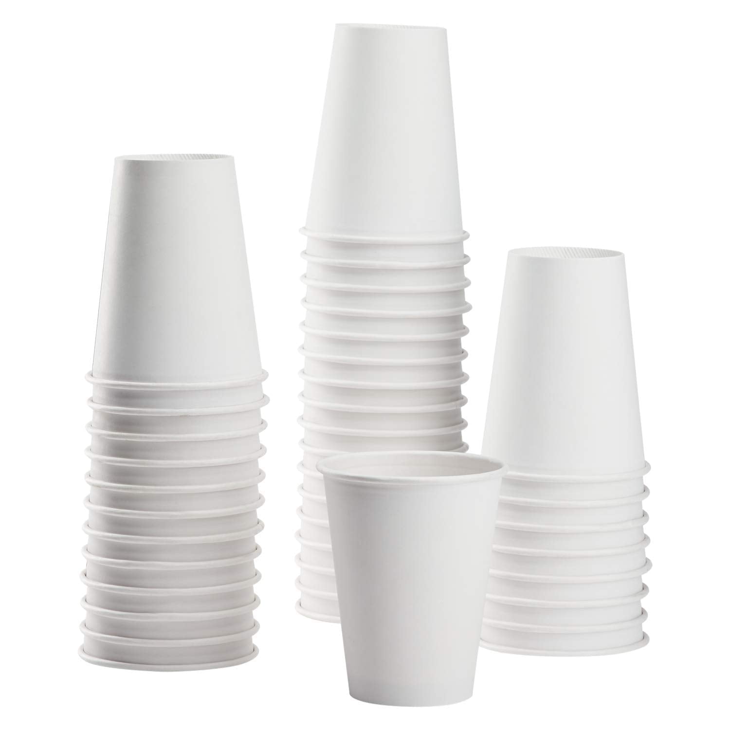 Karat 8 oz Disposable Paper Hot Cups, White, Leak-Resistant, Case of ...