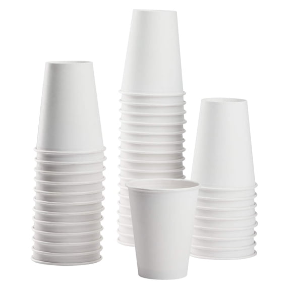 Karat 8 oz Disposable Paper Hot Cups, White, Leak-Resistant, Case of ...