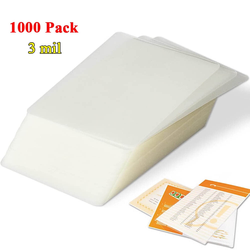 1000 Pack Laminating Pouches 3 Mil 9x11.5" Heat Seal Laminator Sheet ...