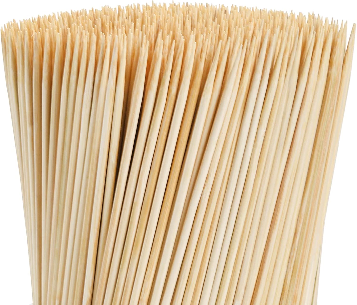 1000 Pack Natural Bamboo Skewer Sticks, Bamboo BBQ Appetizer Skewers ...
