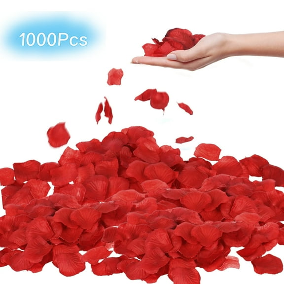 1000 Pcs Artificial Fake Rose Petals,Flower Petals for Romantic Night ...